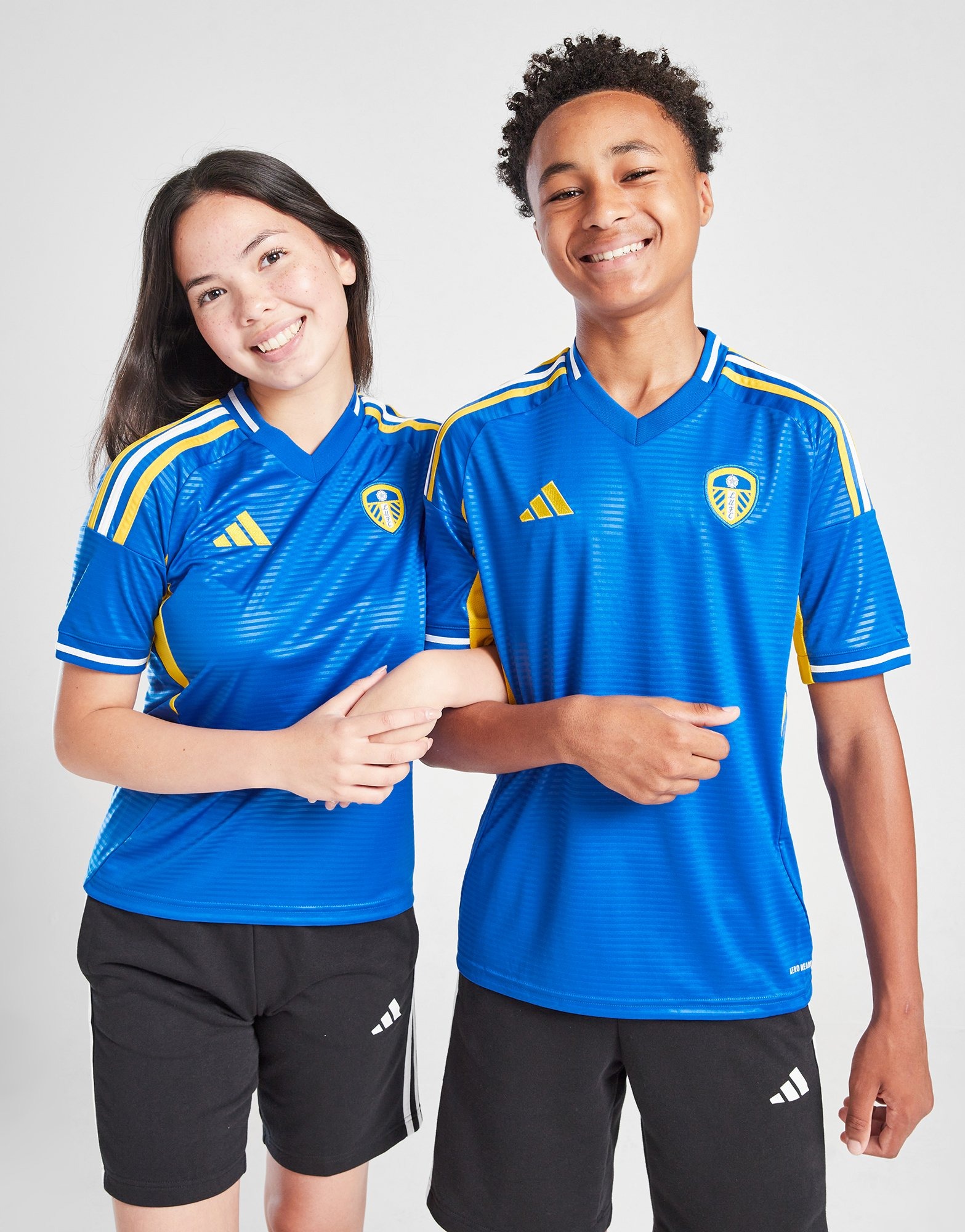 Blue adidas Leeds United FC 2025/26 Away Shirt Junior | JD Sports UK