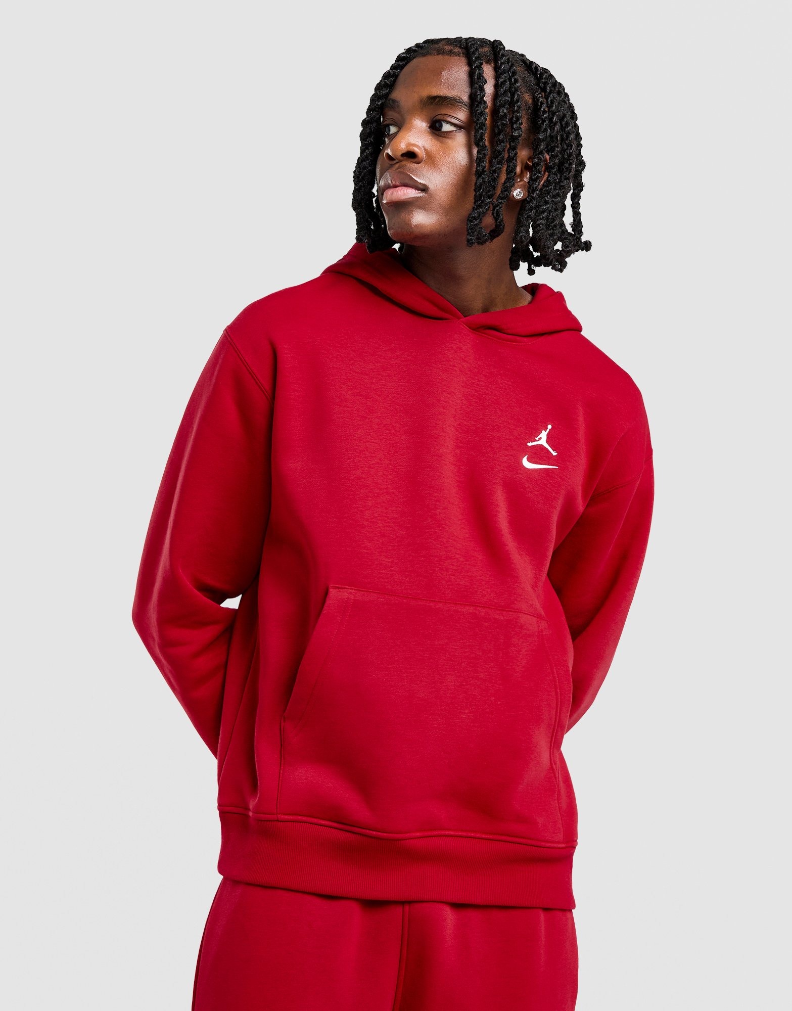Red Jordan Swoosh Overhead Hoodie - JD Sports NZ