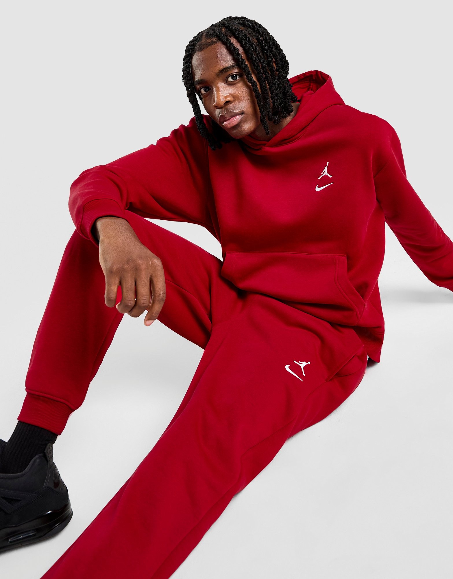 Red Jordan Swoosh Joggers - JD Sports Australia