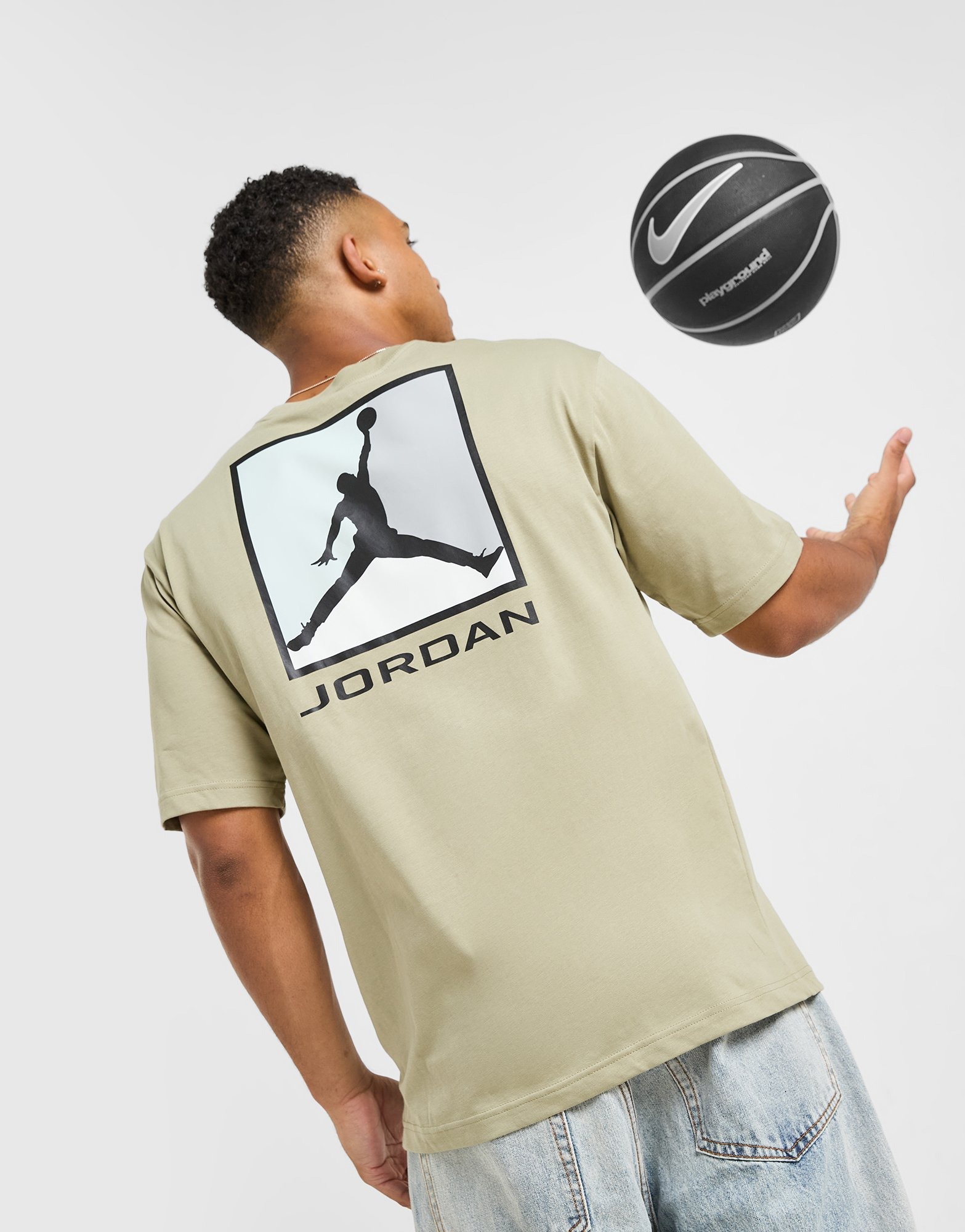 Green Jordan Square Logo T-Shirt | JD Sports