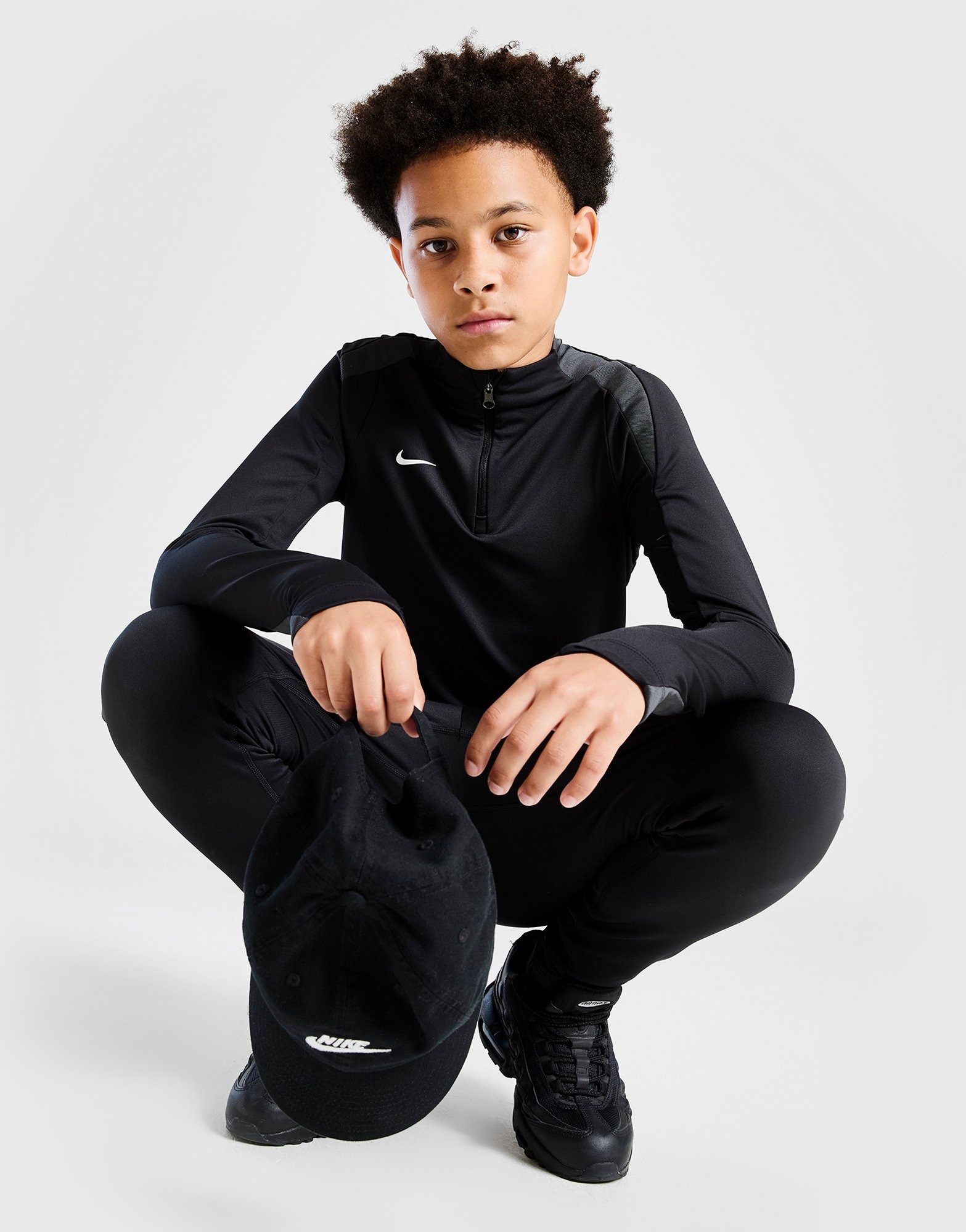 Black Nike Strike 1/4 Zip Top Junior - JD Sports België