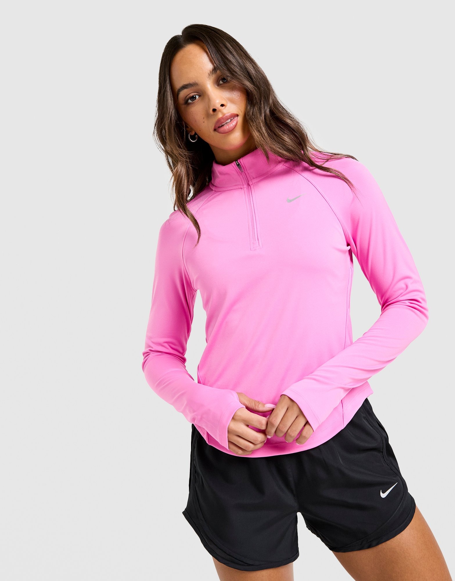 Pink Nike Running Tempo 1/4 Zip Top - JD Sports Australia
