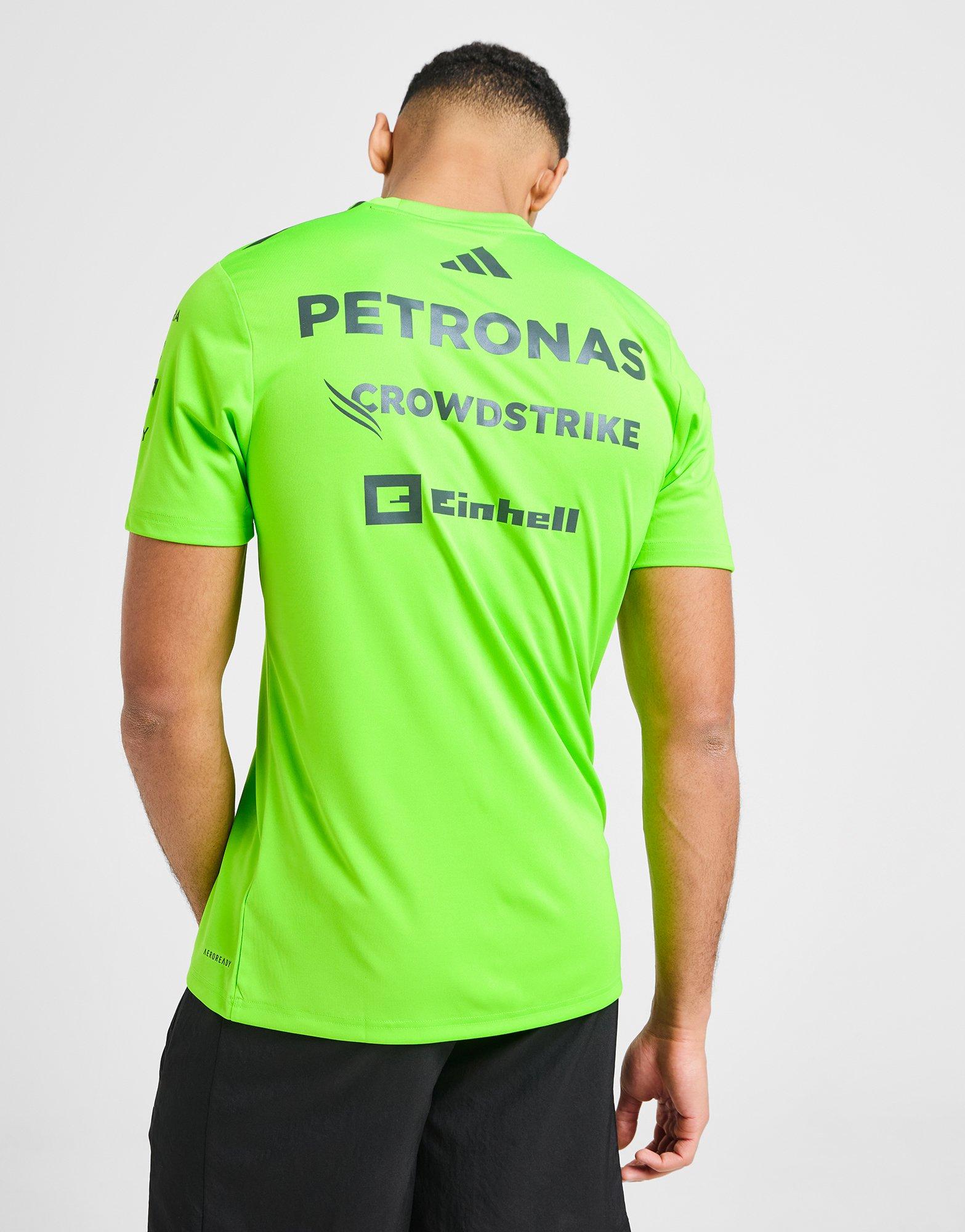 Green adidas Mercedes AMG Petronas F1 Team Set-Up T-Shirt - JD Sports ...