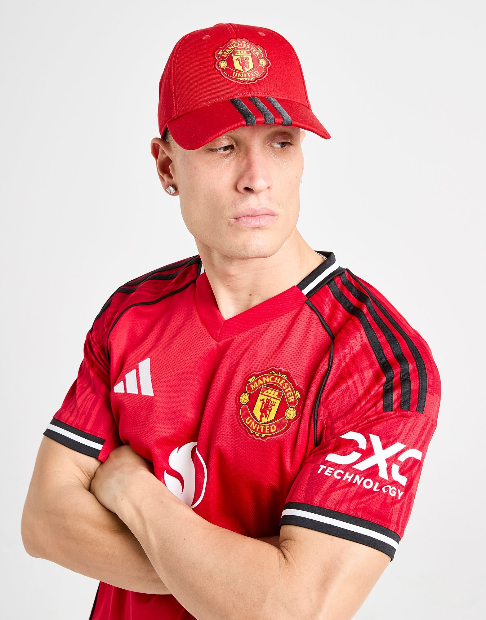 Red adidas Manchester United FC Baseball Cap - JD Sports Ireland