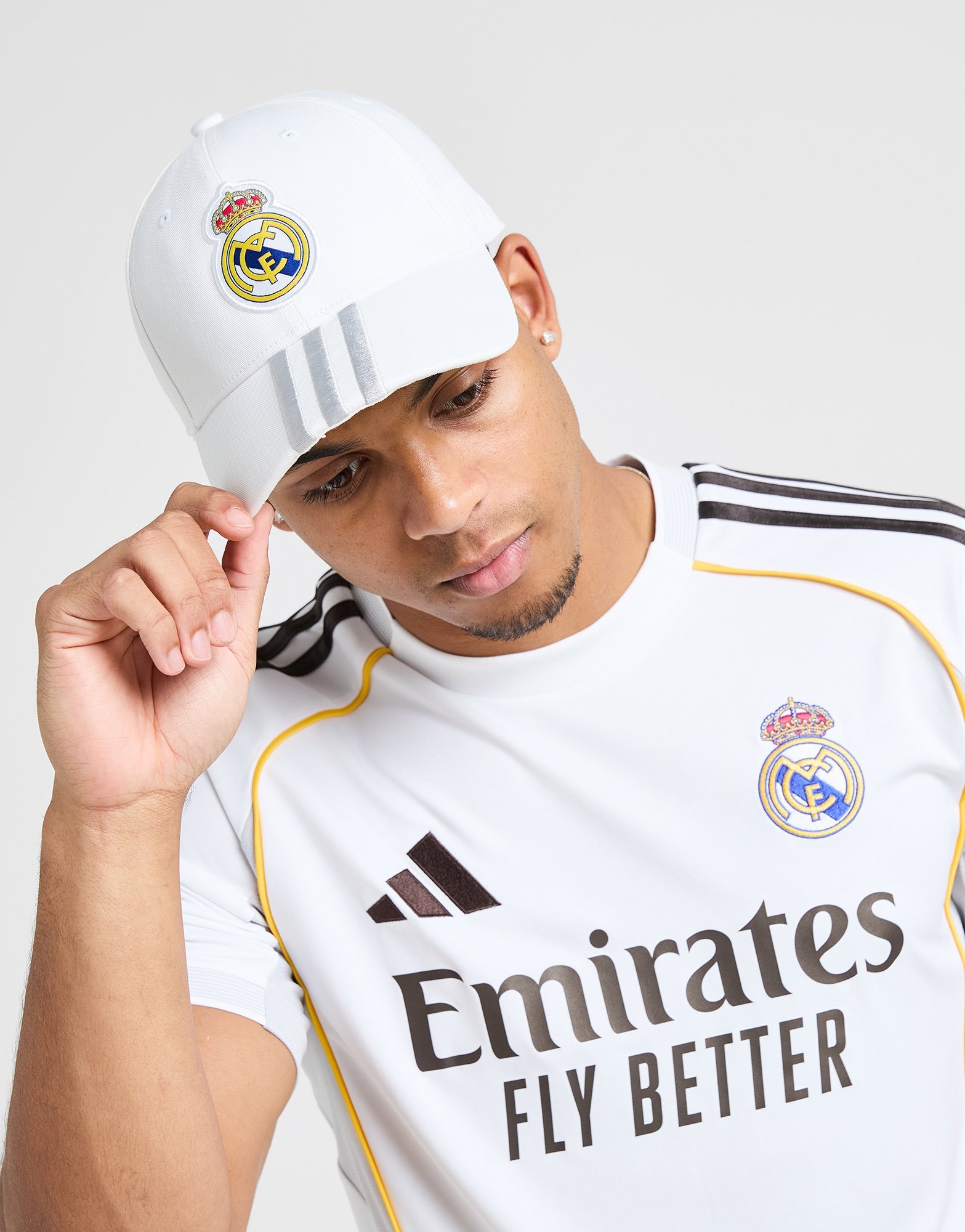 White adidas Real Madrid Baseball Cap - JD Sports Global