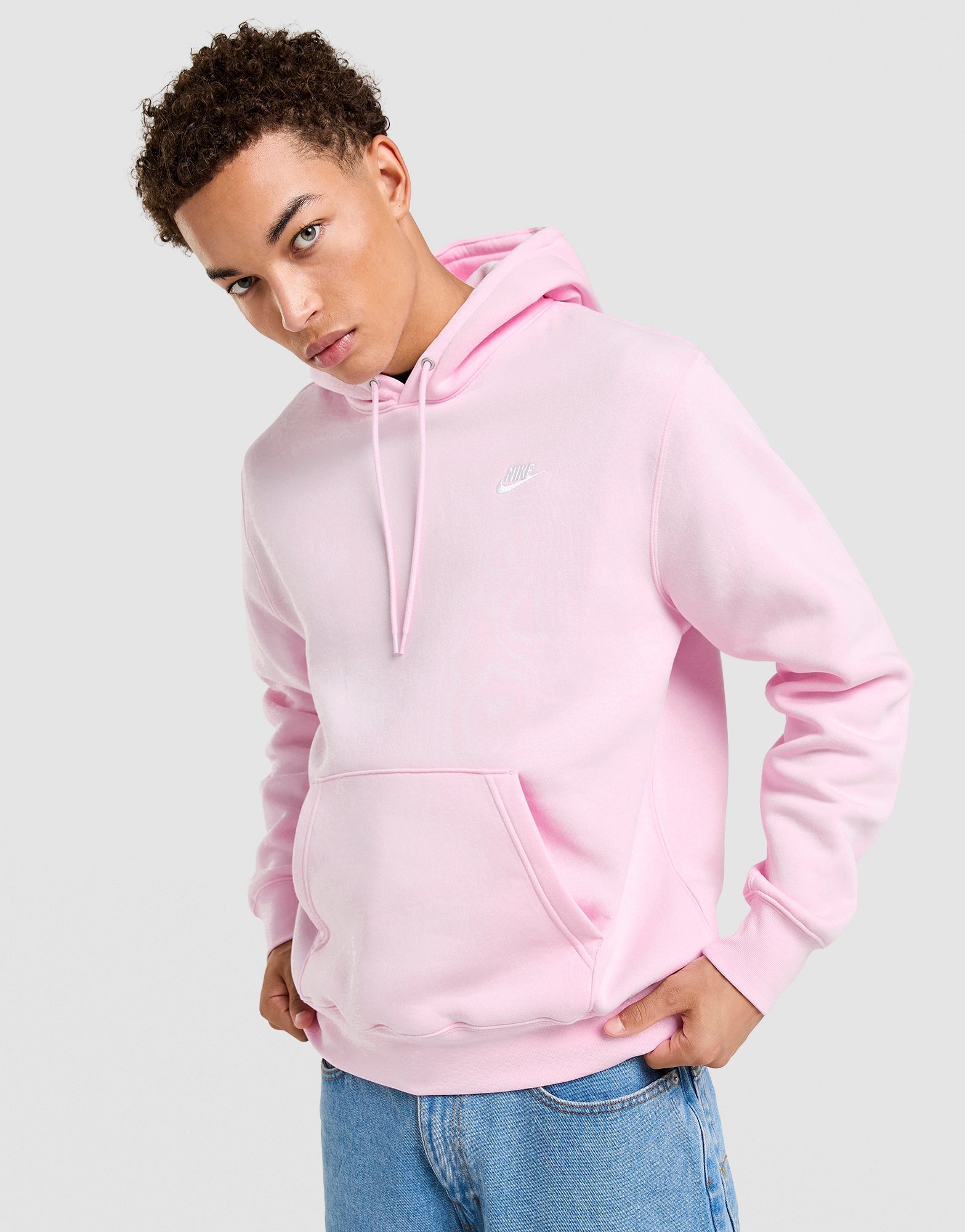 Pink Nike Futura Foundation Overhead Hoodie | JD Sports UK