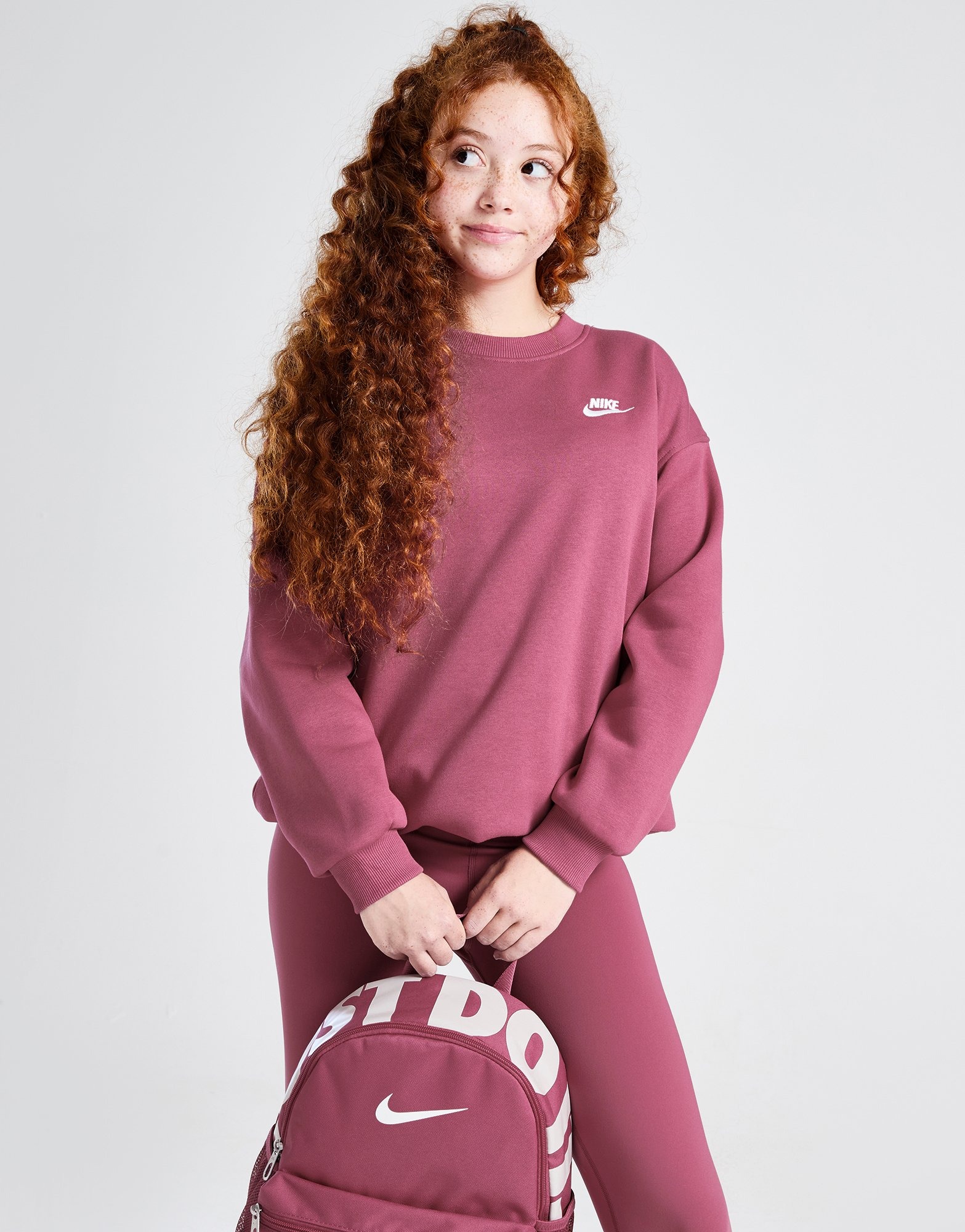 Nike Girls' Club Fleece Crew Sweatshirt Junior - JD Sports Global