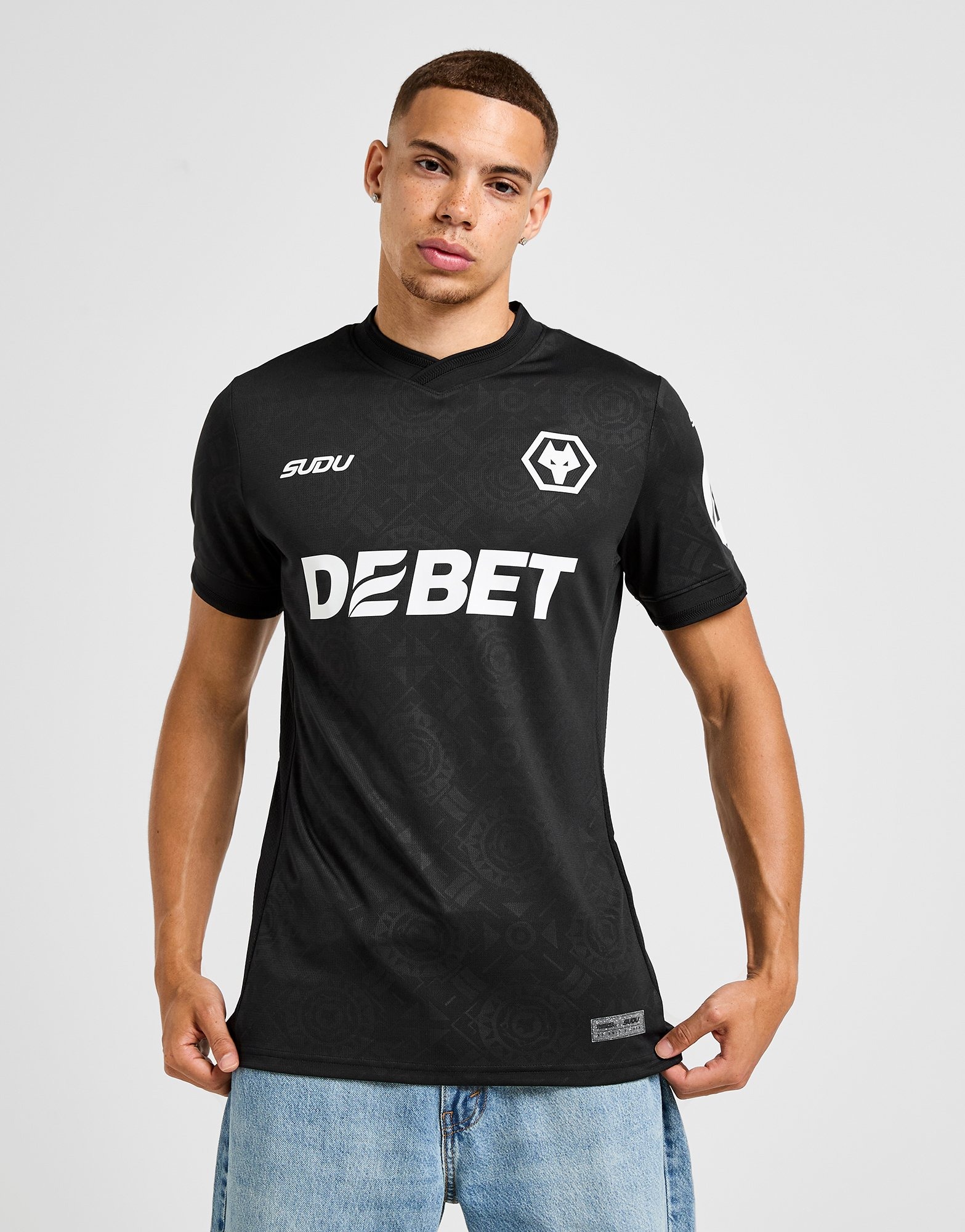 Black SUDU Wolverhampton Wanderers FC 25/26 Goalkeeper Shirt - JD ...