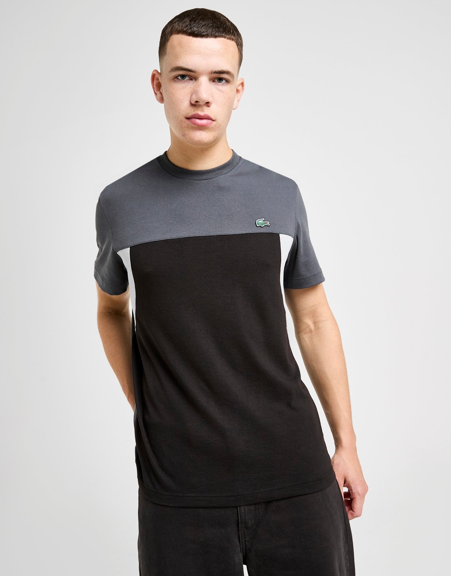 Lacoste Colour Block Panel Maglia in Nero - JD Sports Italia