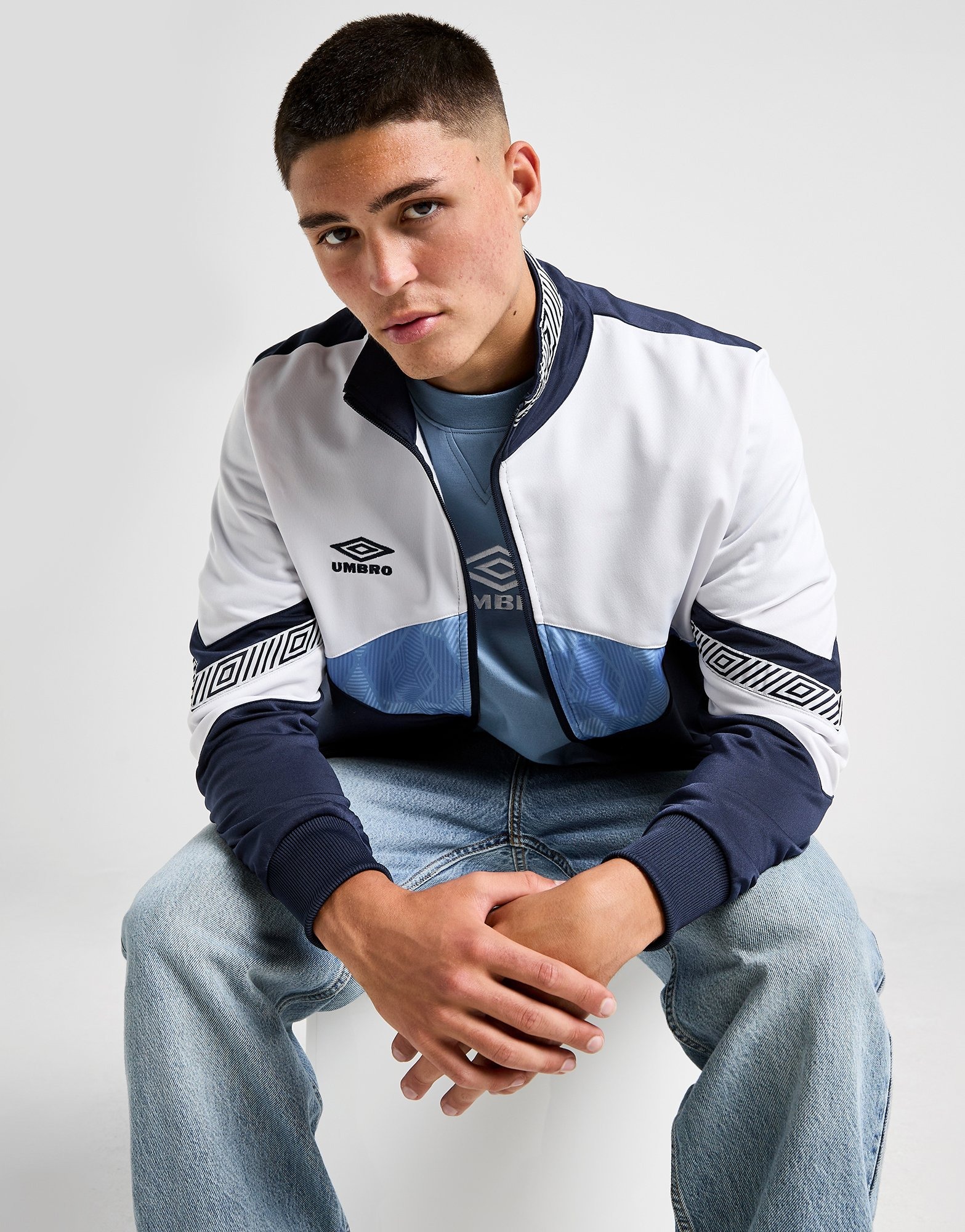 Sky Umbro Diamond Colour Block Track Top - JD Sports Nederland