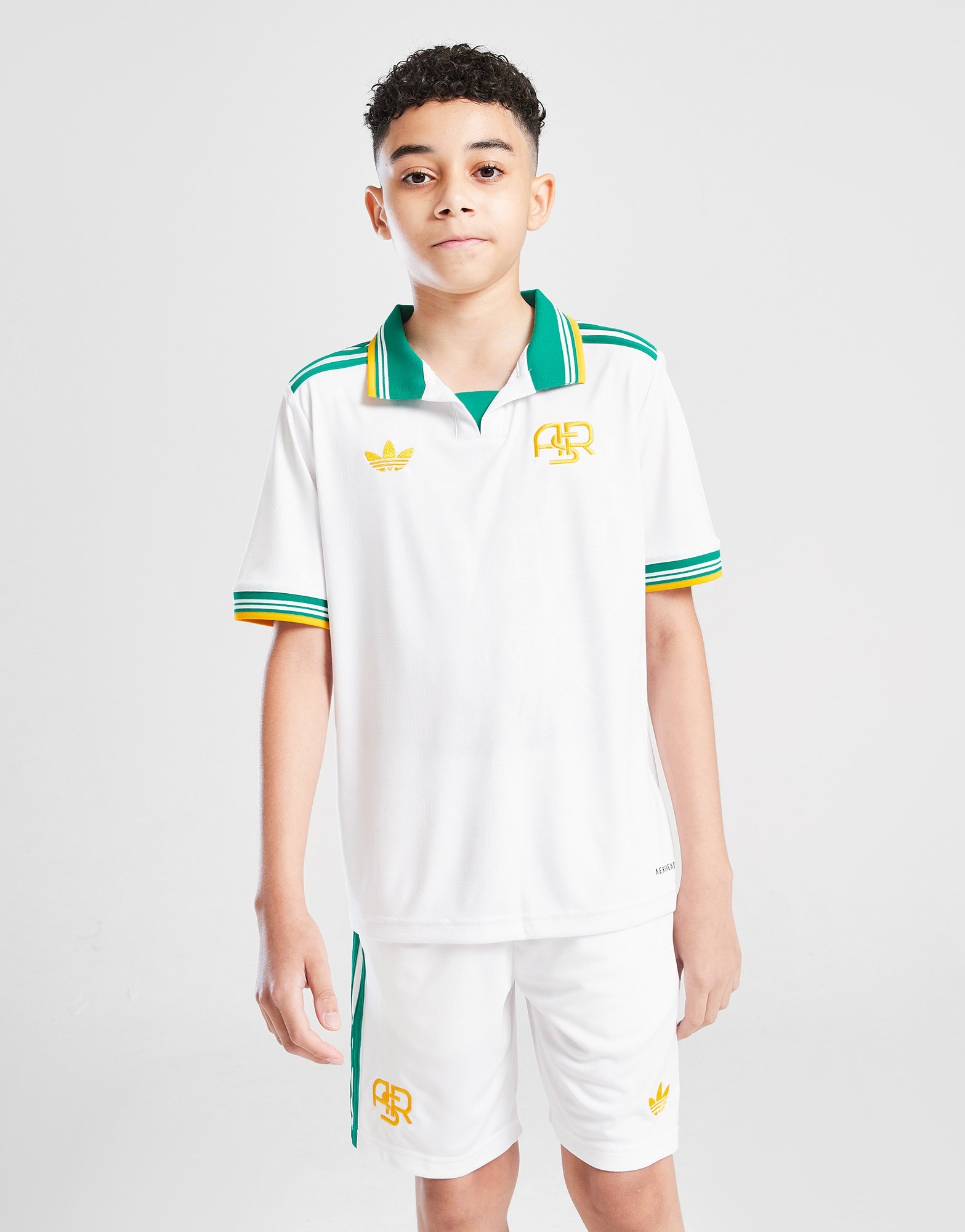 White adidas Originals AS Roma 2025/26 Third Shorts Junior - JD Sports ...