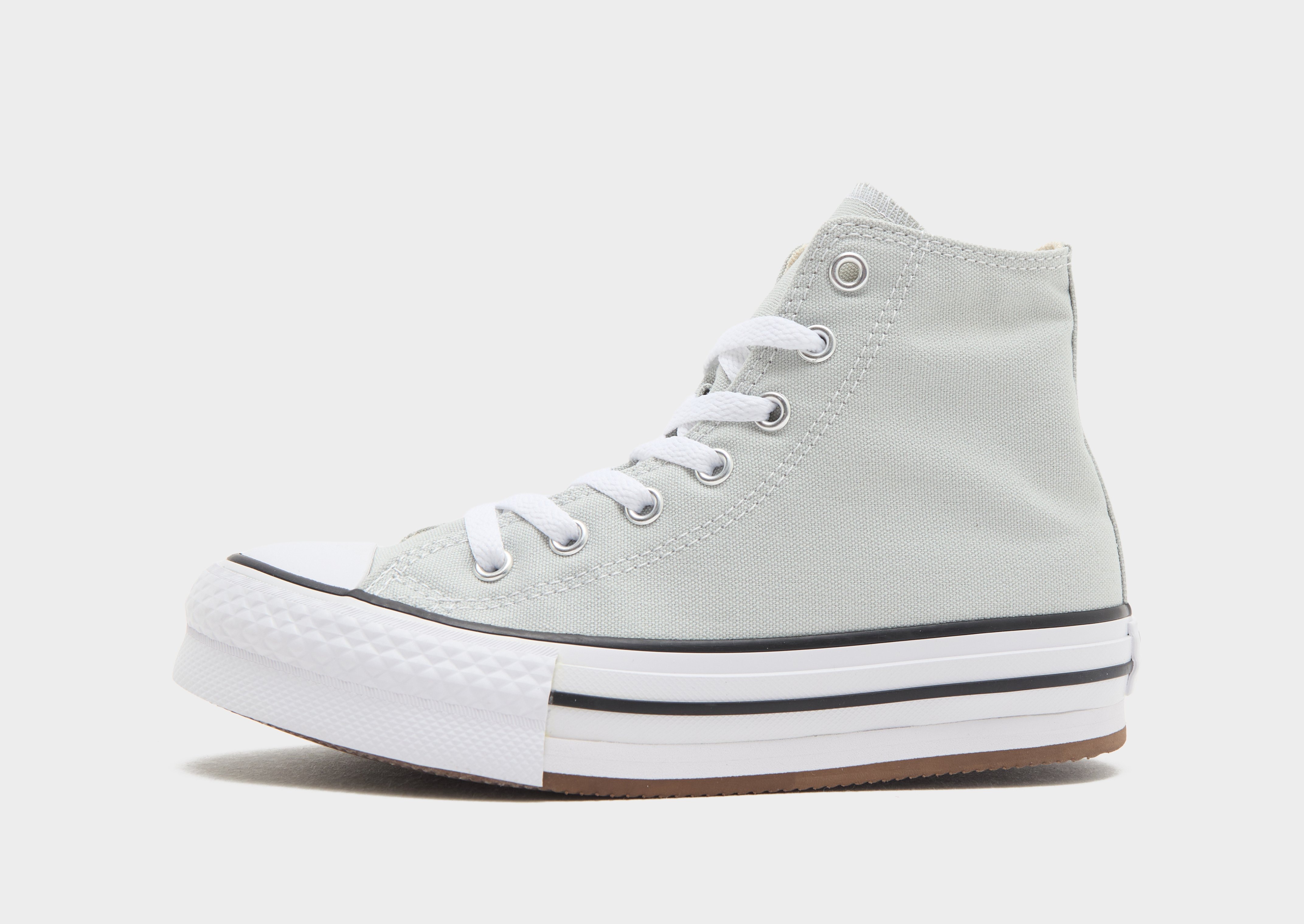 Grey Converse Chuck Taylor All Star High Lift Children - JD Sports Ireland
