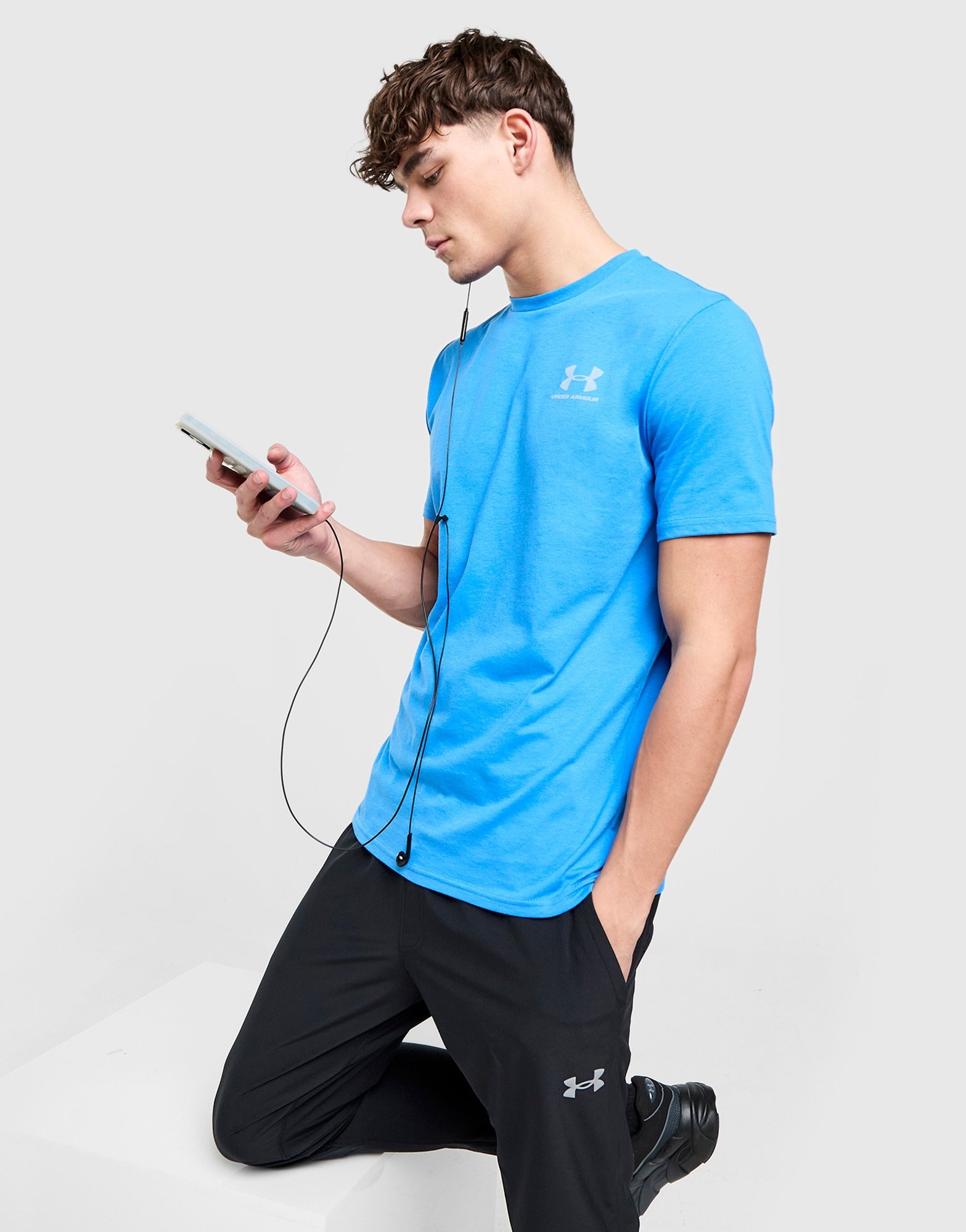 Blue Under Armour Small Logo T-Shirt - JD Sports NZ
