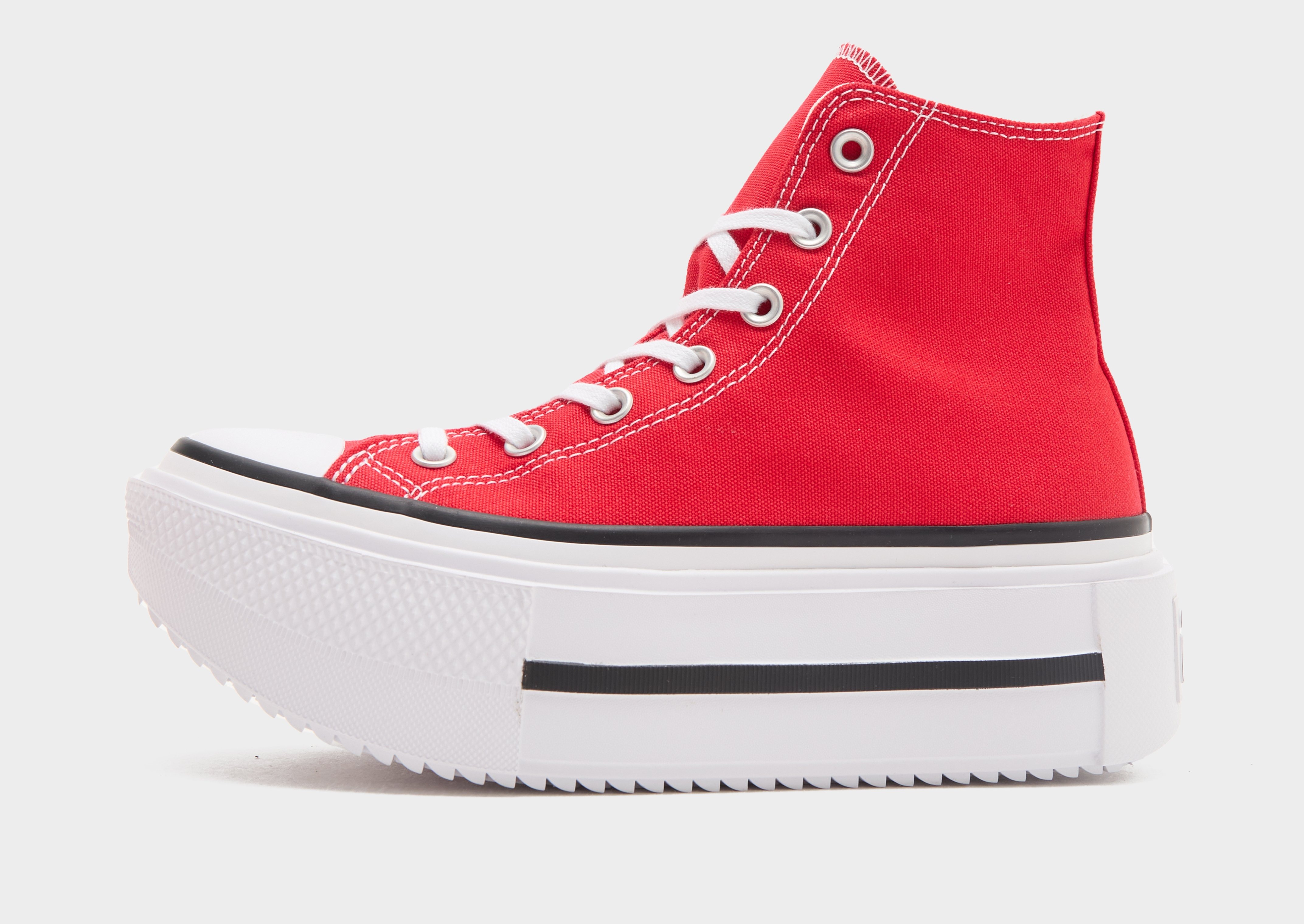 Red Converse Lift High Double Stack Women's - JD Sports Global