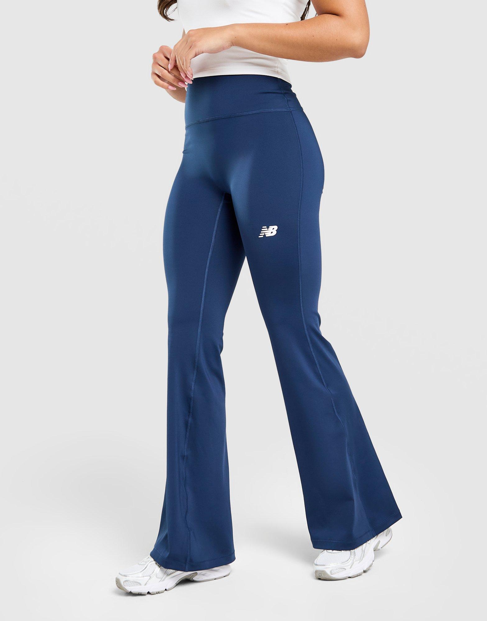 Blue New Balance Logo U-Seam Flared Leggings - JD Sports NZ