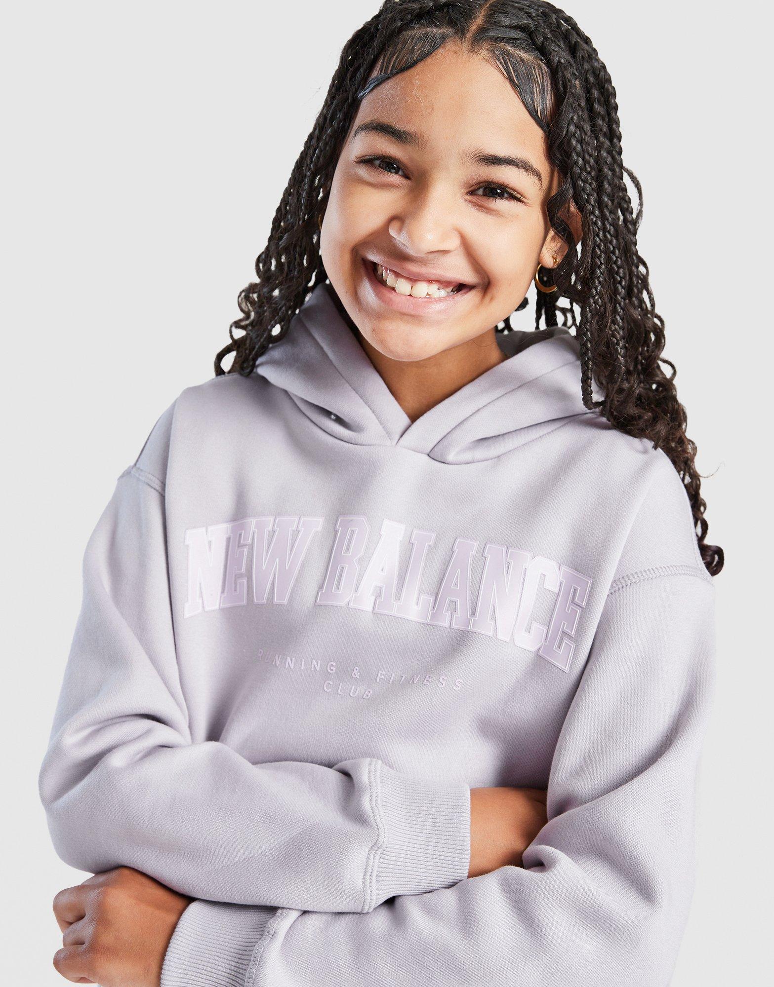 Green New Balance Girls' Varsity Overhead Hoodie Junior | JD Sports UK