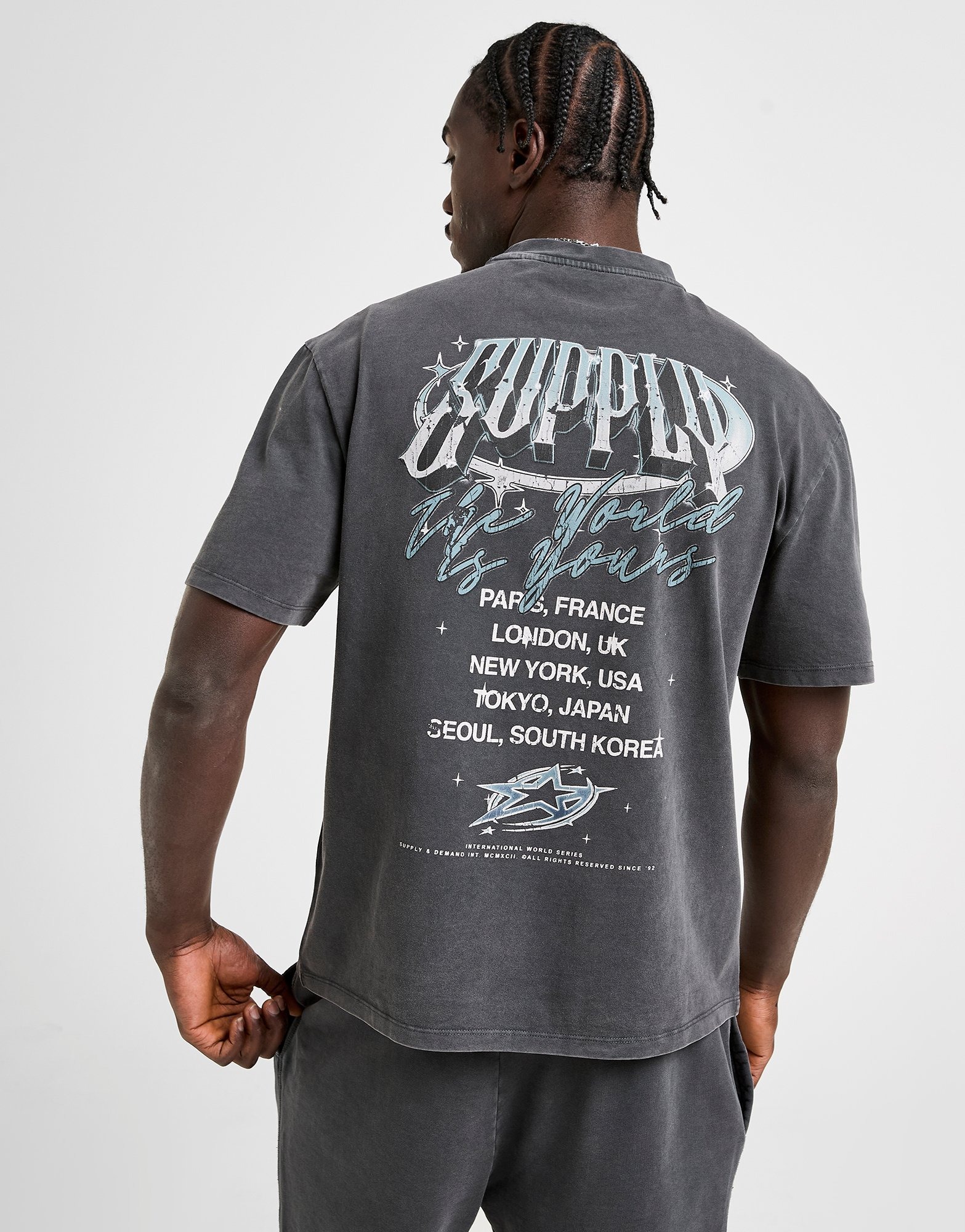 Black Supply & Demand Chrome Star T-Shirt - JD Sports NZ