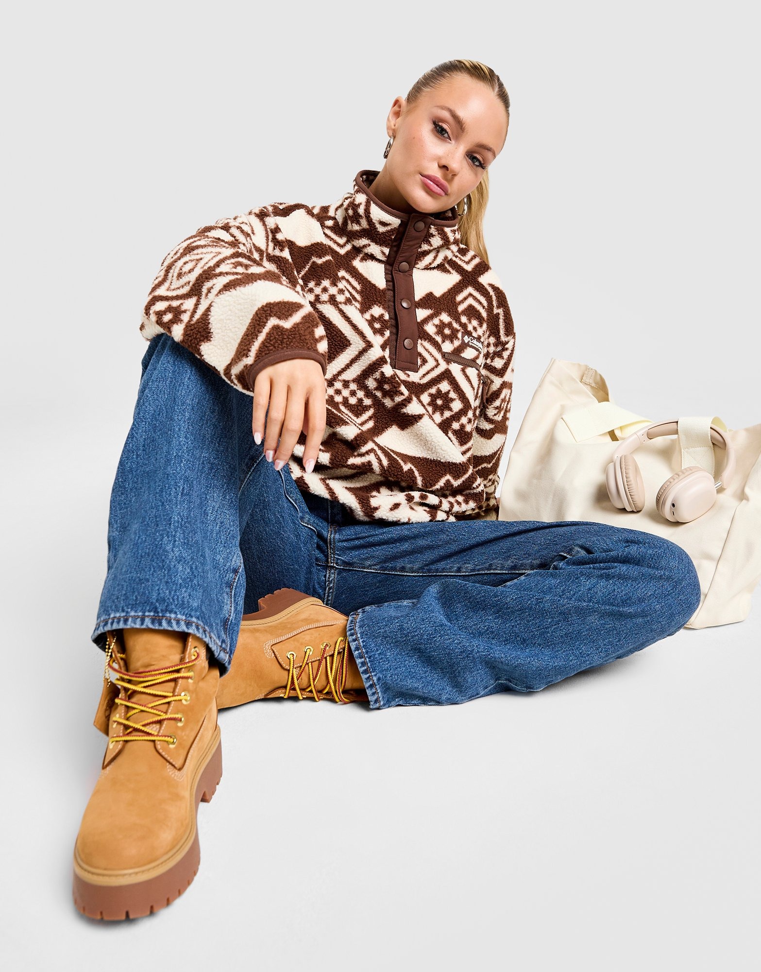 Bruin Columbia Helvetia Aztec Fleece - JD Sports Nederland