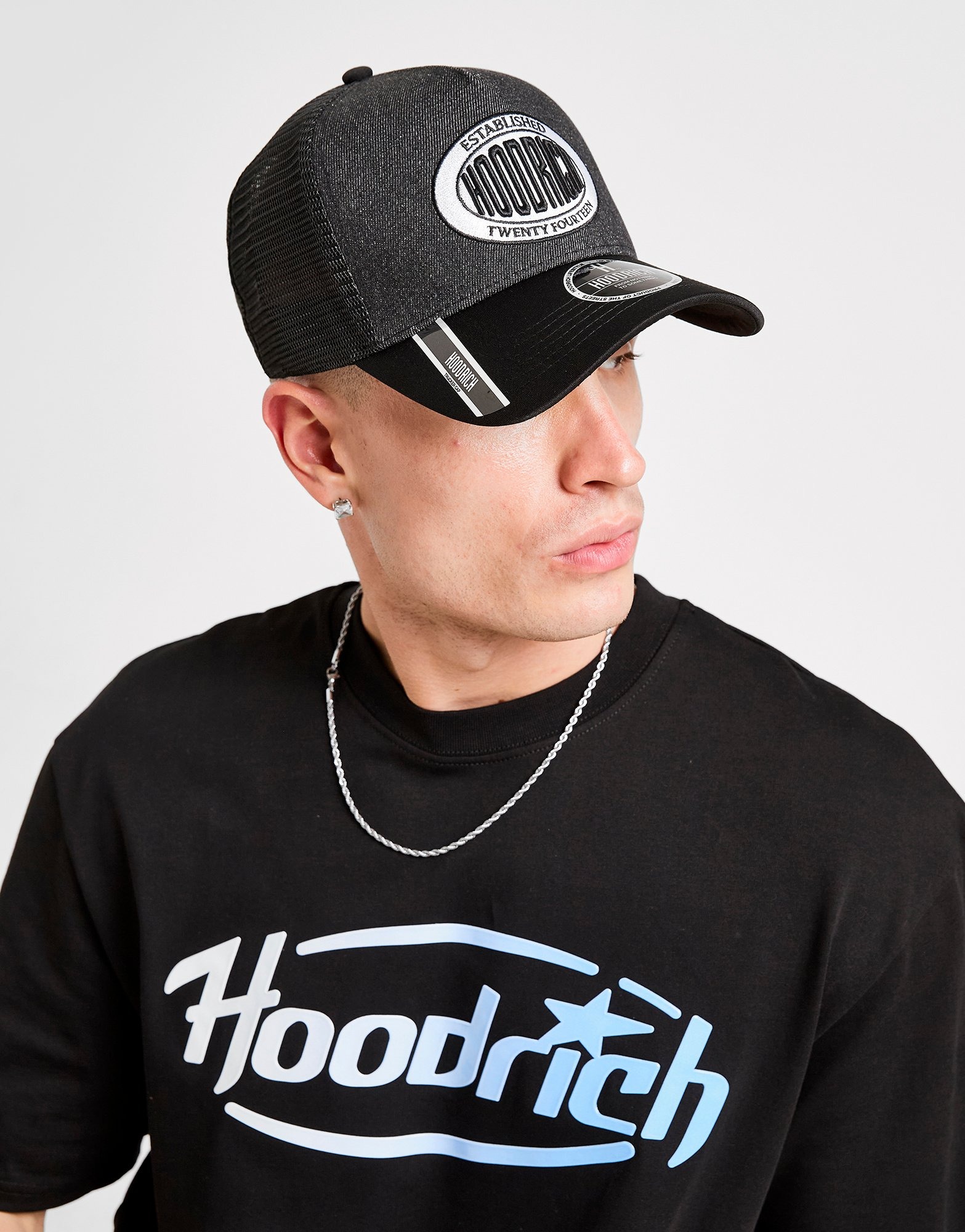 Black Hoodrich Noir Denim Trucker Cap - JD Sports Australia