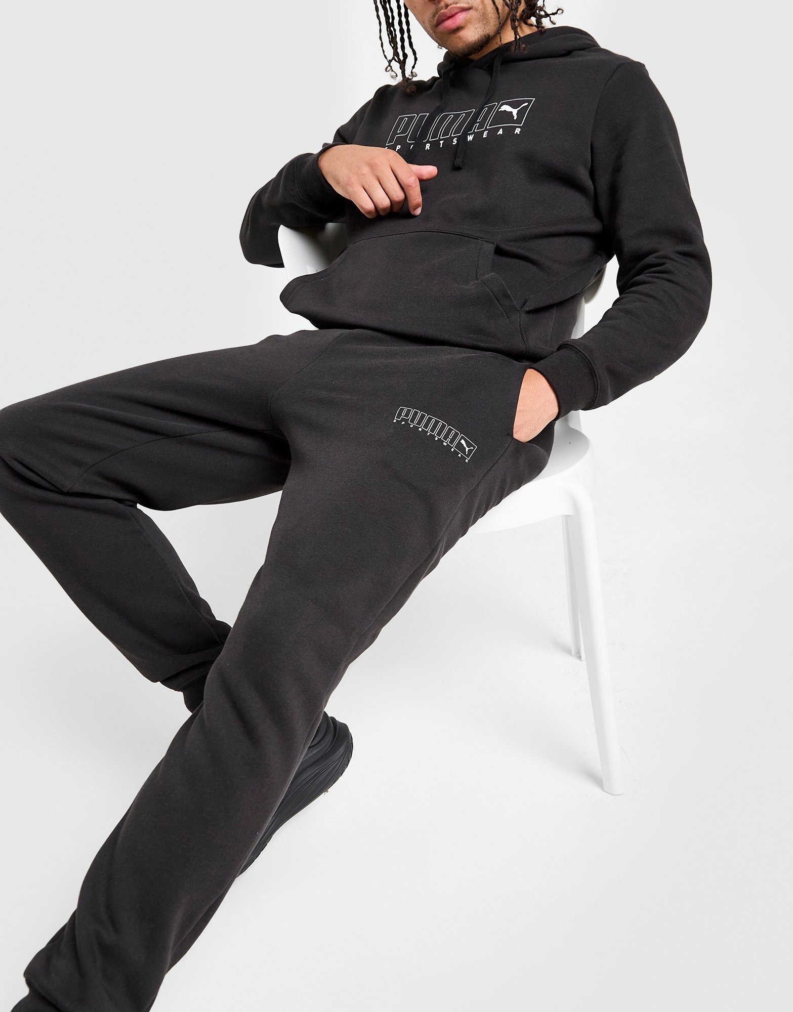 Black PUMA Core Sportswear Joggers | JD Sports UK