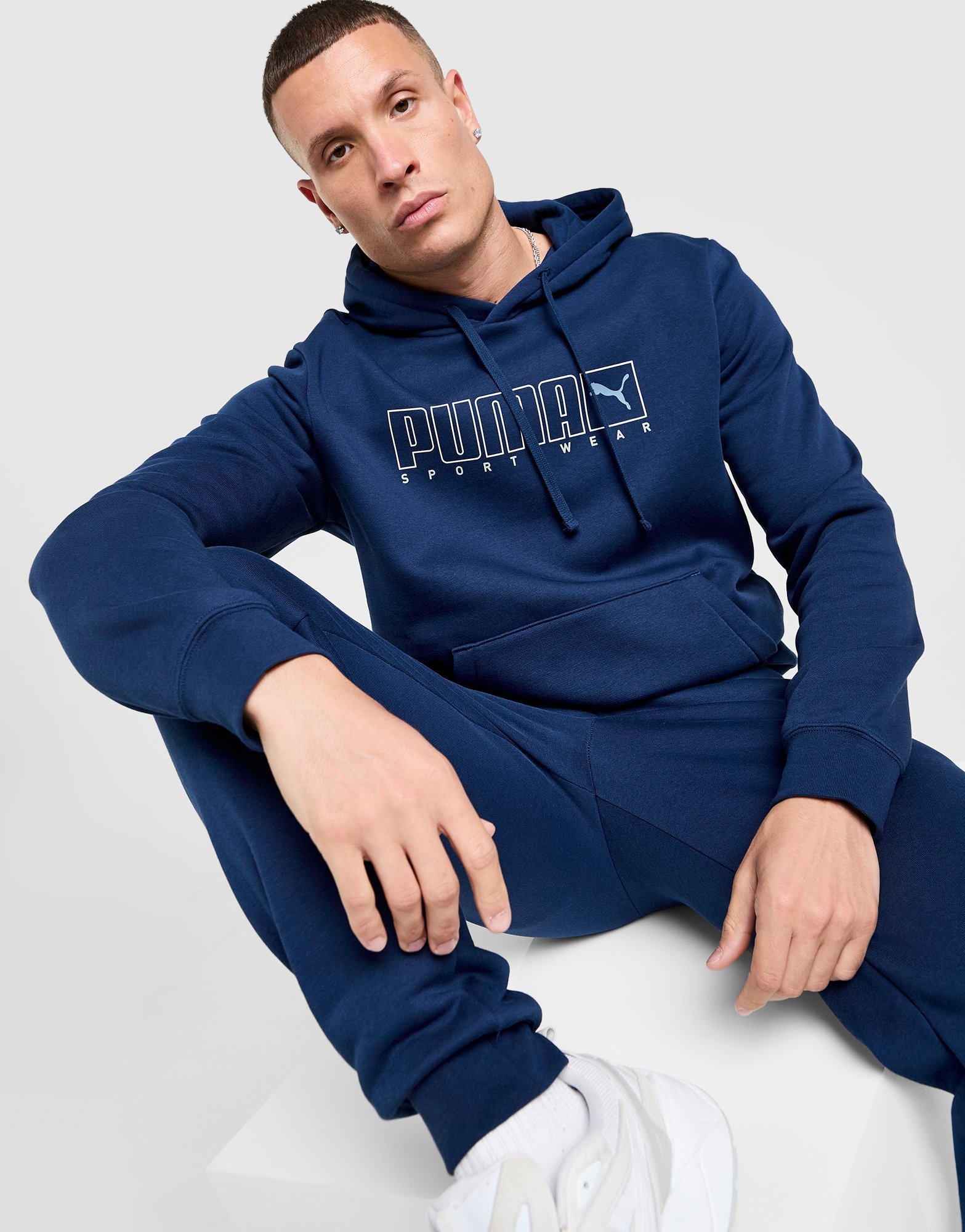 Blue PUMA Core Sportswear Hoodie - JD Sports NZ