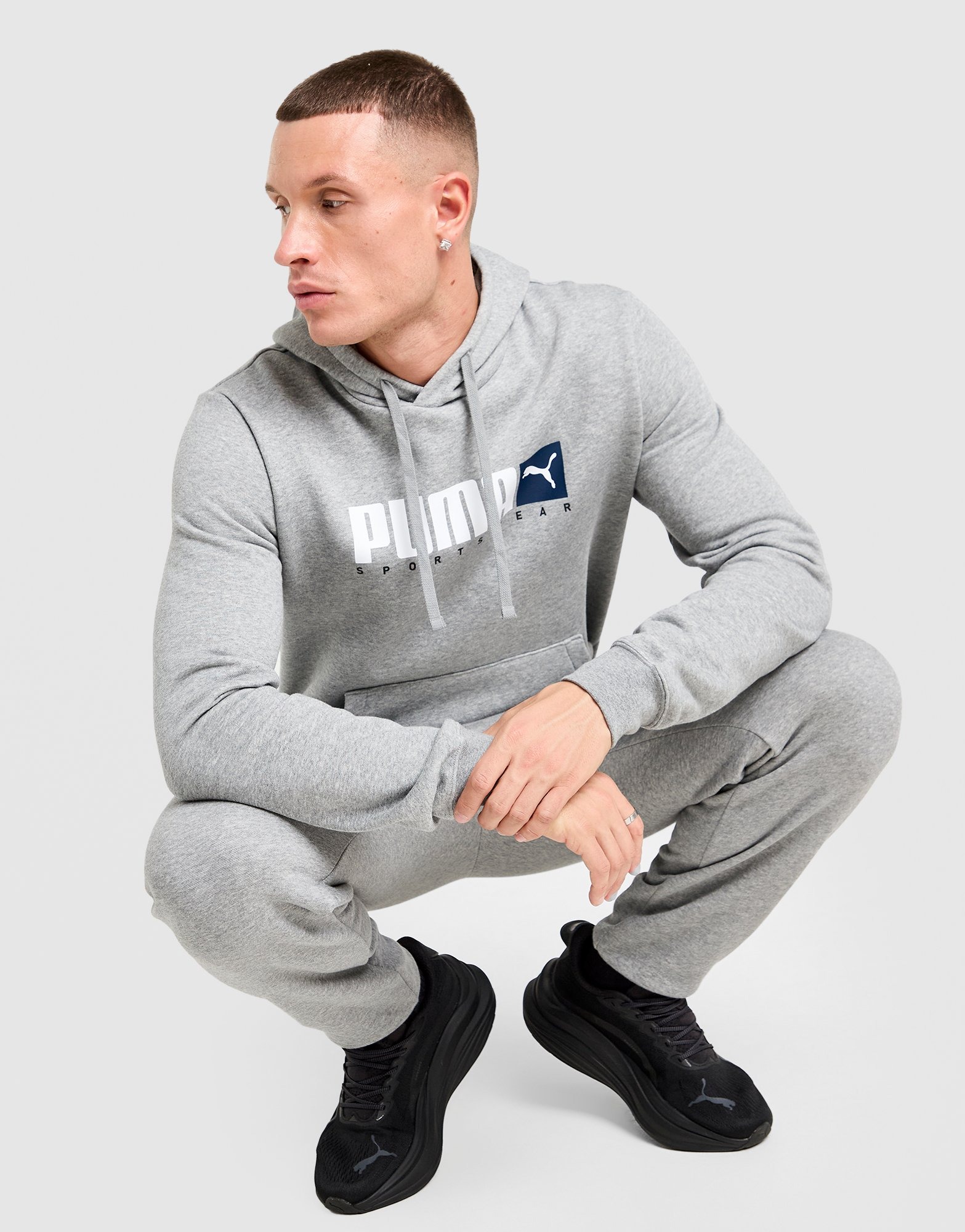 Grey PUMA Core Sportswear Hoodie - JD Sports Australia