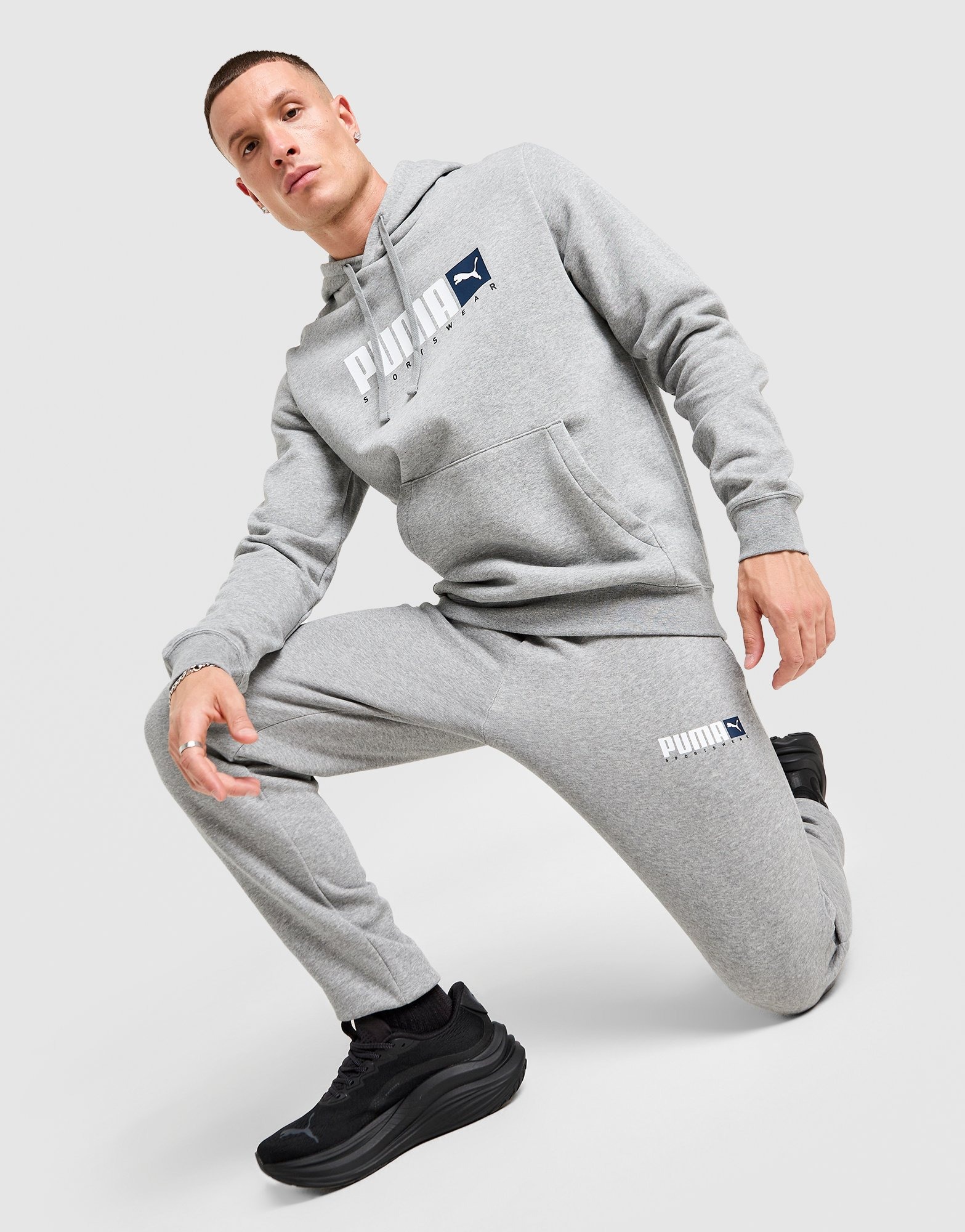 Grey PUMA Core Sportswear Joggers - JD Sports Australia