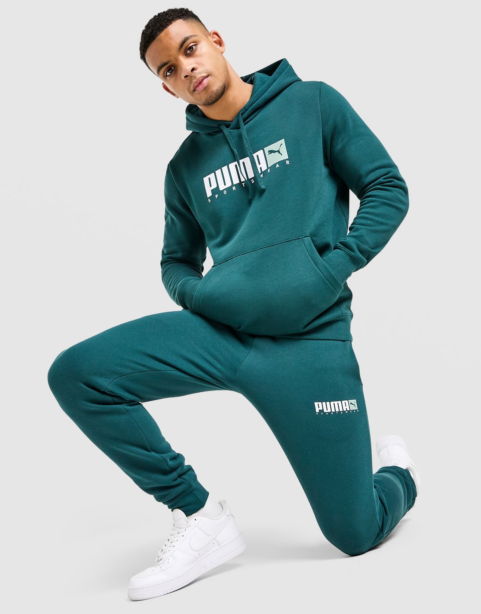Green PUMA Core Sportswear Joggers - JD Sports NZ