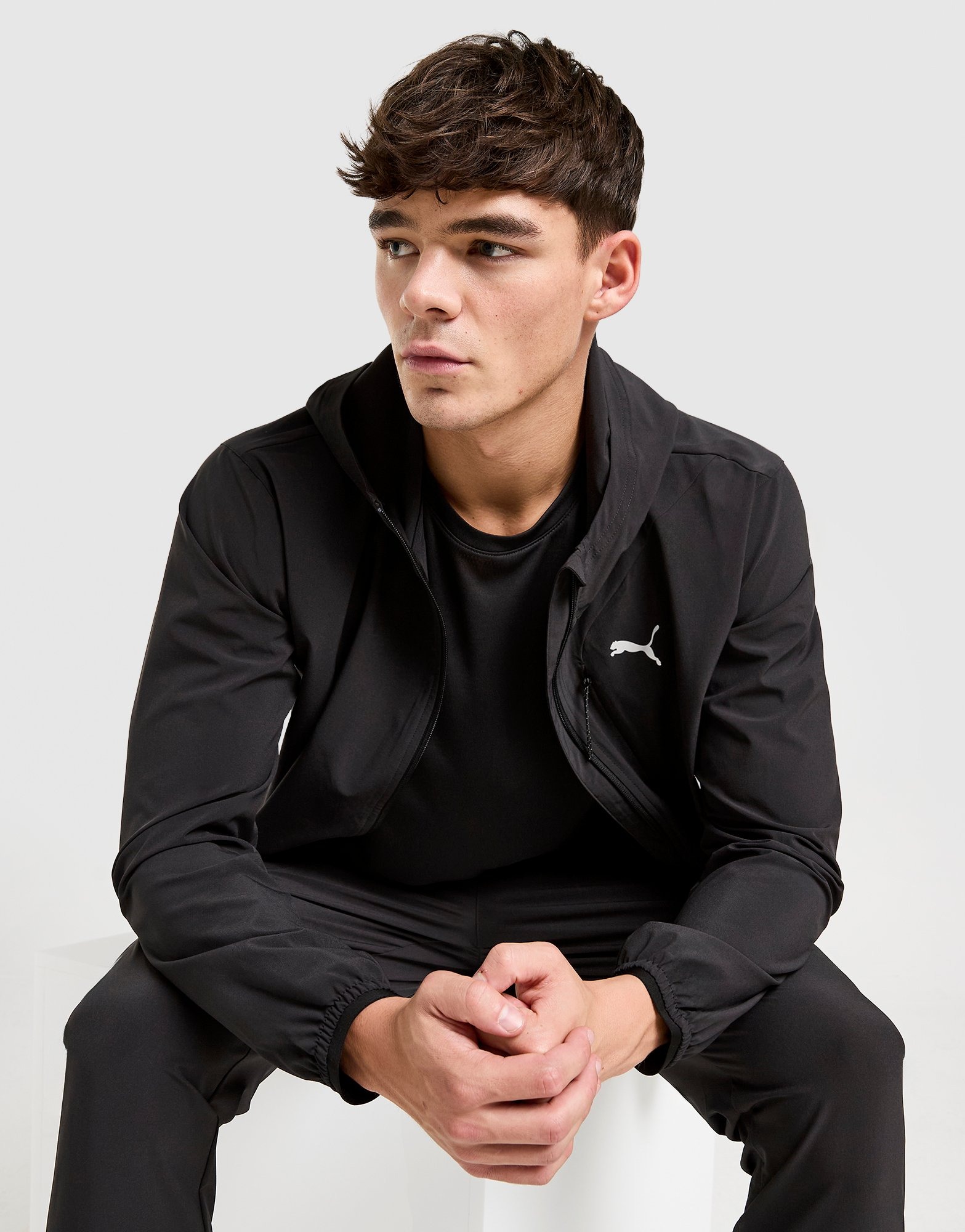 Zwart PUMA Flex Woven Jacket - JD Sports Nederland