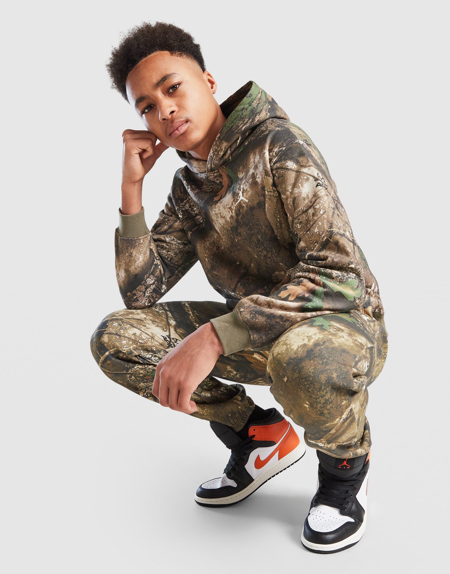 Green Jordan Realtree Camo Hoodie Junior - JD Sports Global