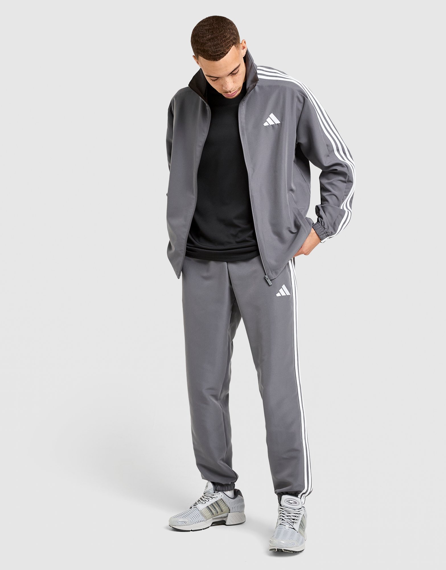 Grey adidas Woven Tracksuit | JD Sports UK