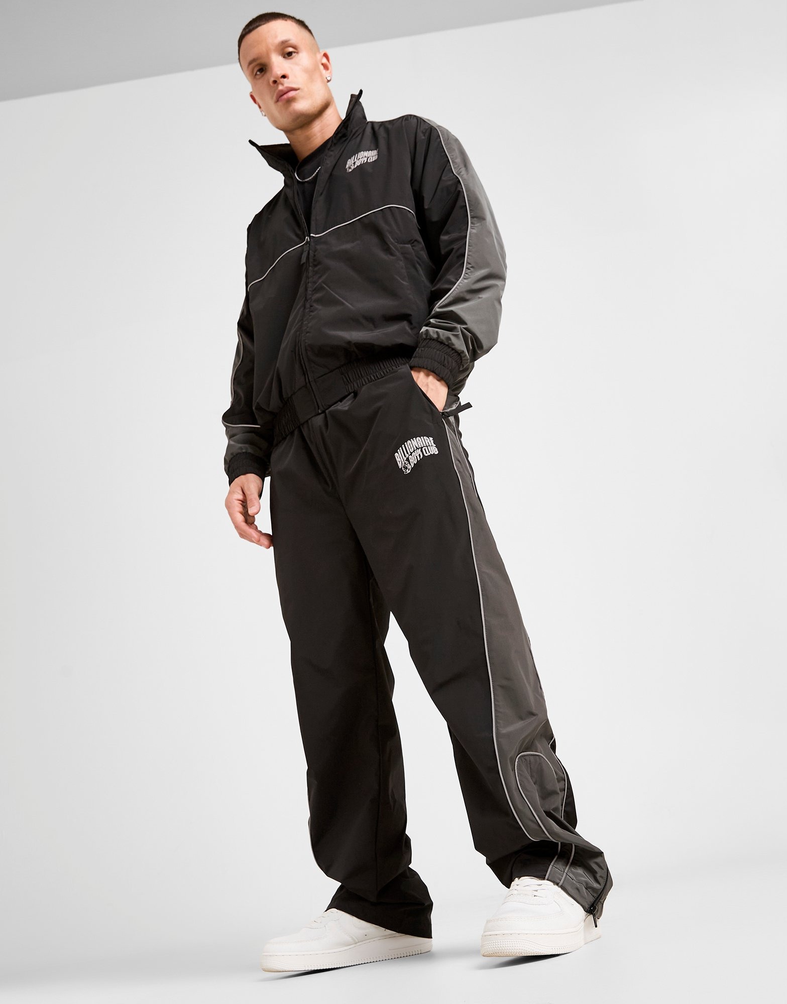 Musta Billionaire Boys Club Reflective Woven Track Pants - JD Sports ...