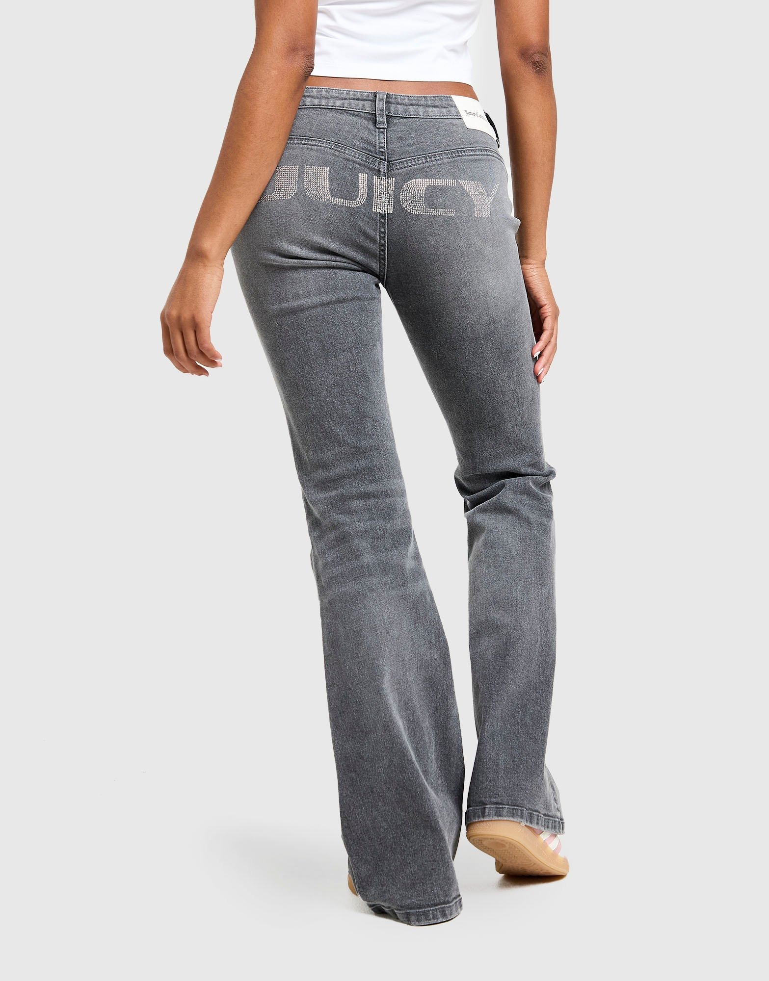 Grey JUICY COUTURE Y2K Denim Flared Jeans | JD Sports UK