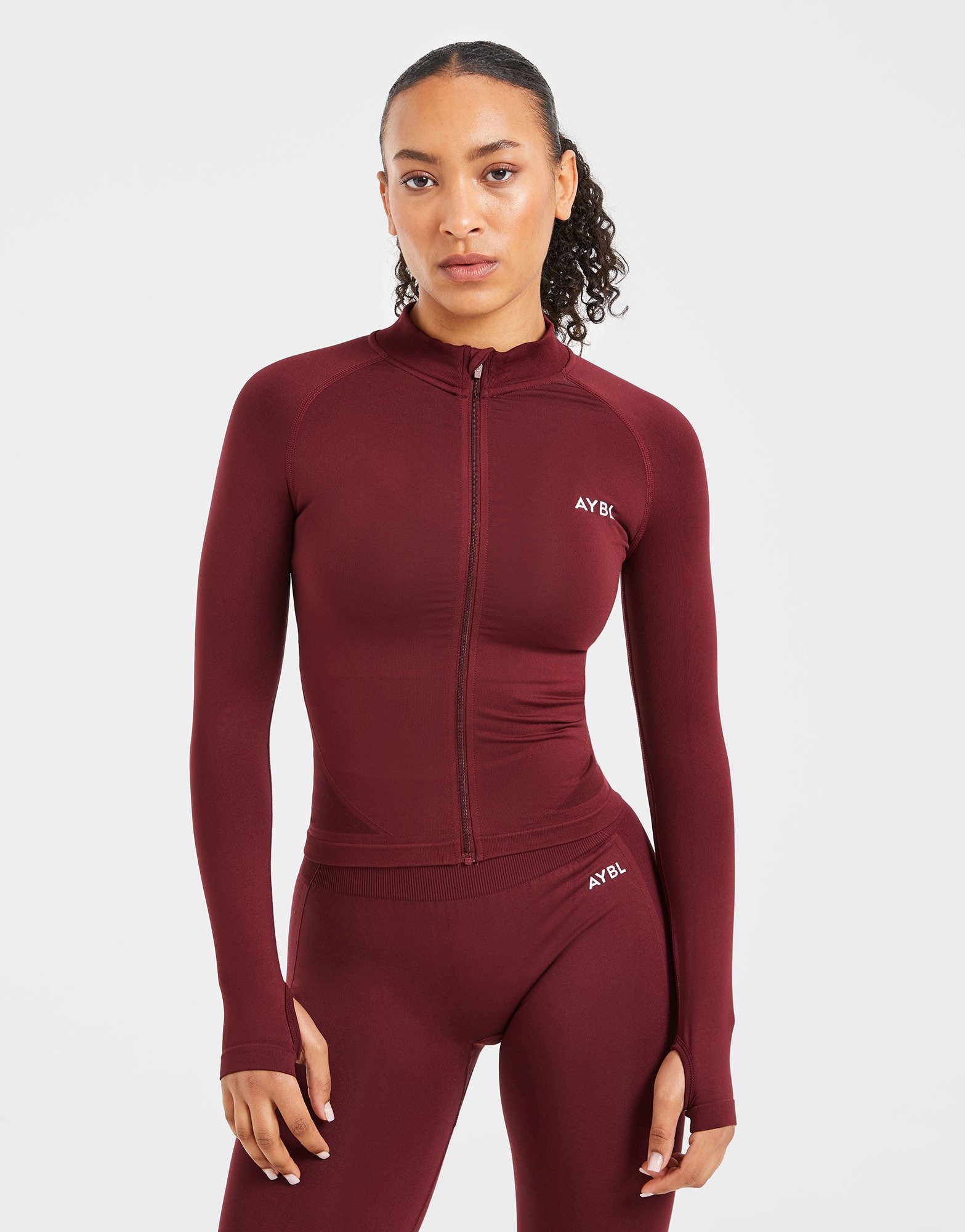 Red AYBL Empower Seamless Full Zip Top | JD Sports
