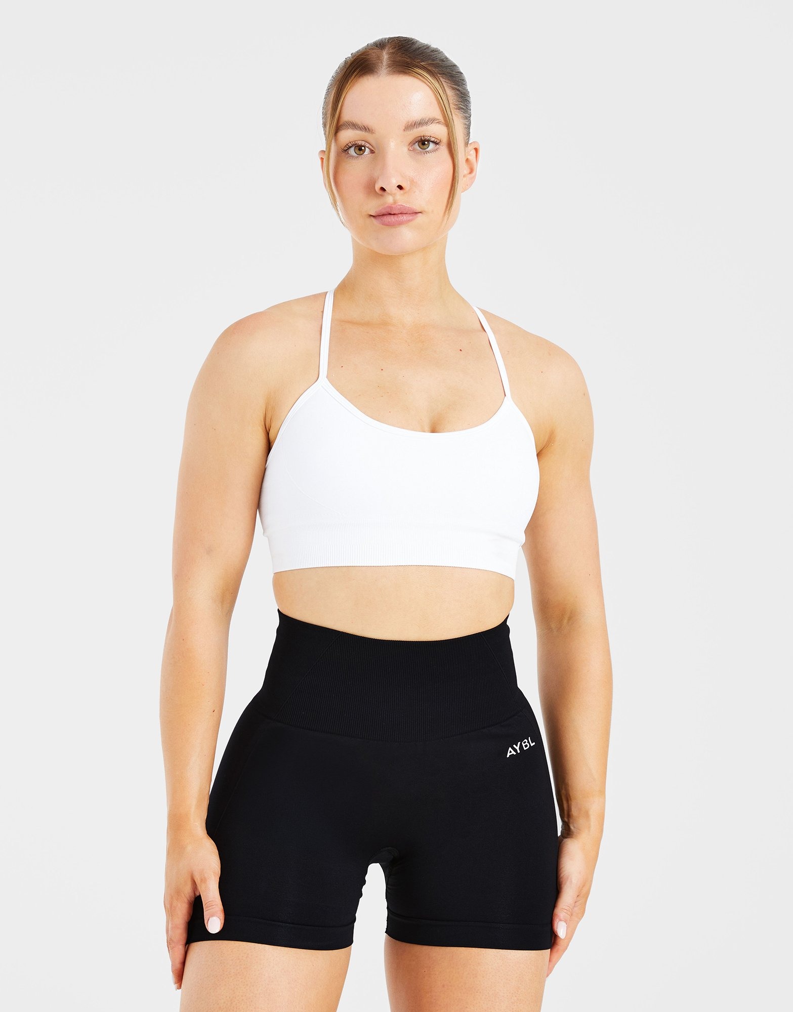 White AYBL Empower Seamless Sports Bra | JD Sports UK