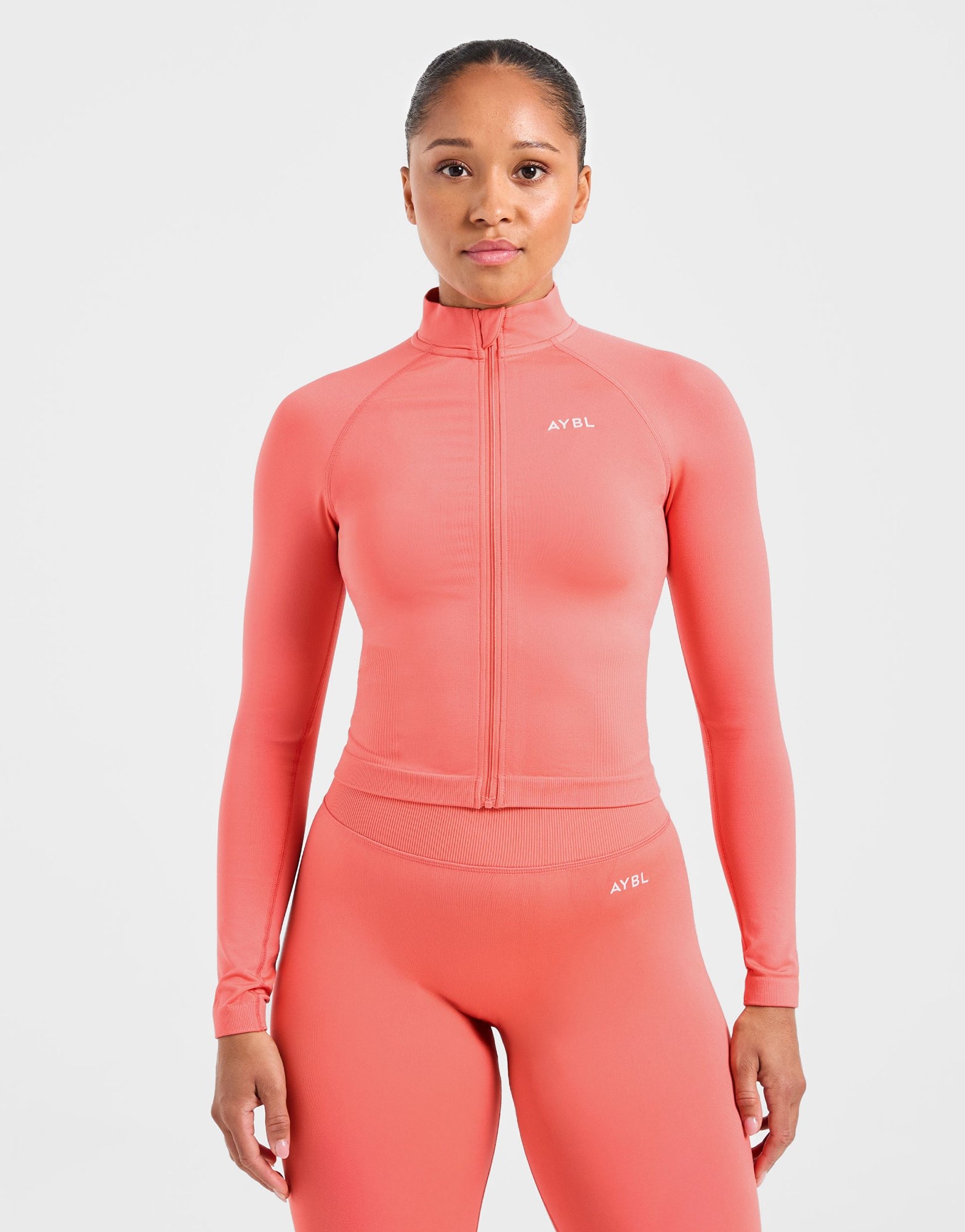 Orange AYBL Adapt Seamless Full Zip Top | JD Sports UK