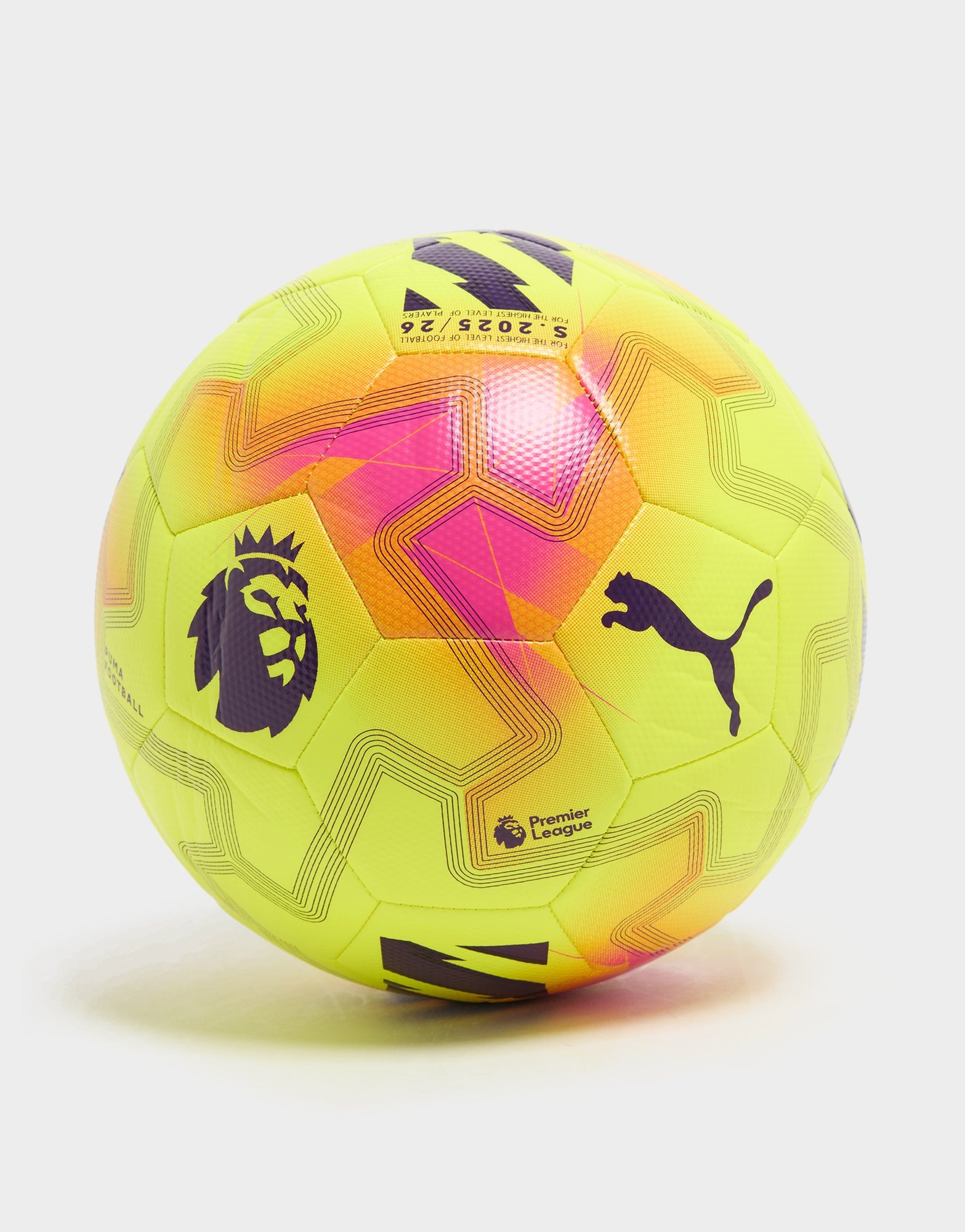 Yellow PUMA Premier League 25/26 Orbita Cup High Vis Football | JD ...