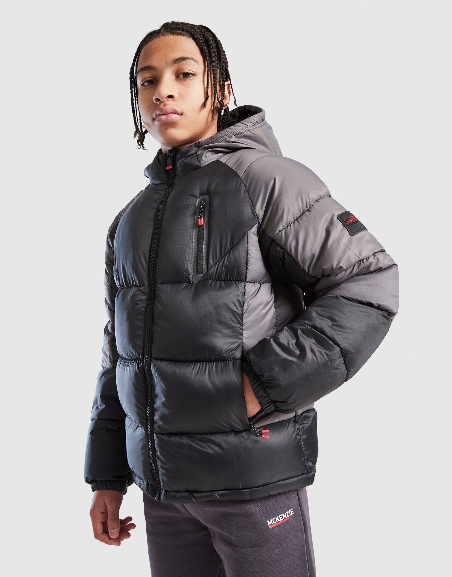 Musta McKenzie Toba Bubble Jacket Junior - JD Sports Finland