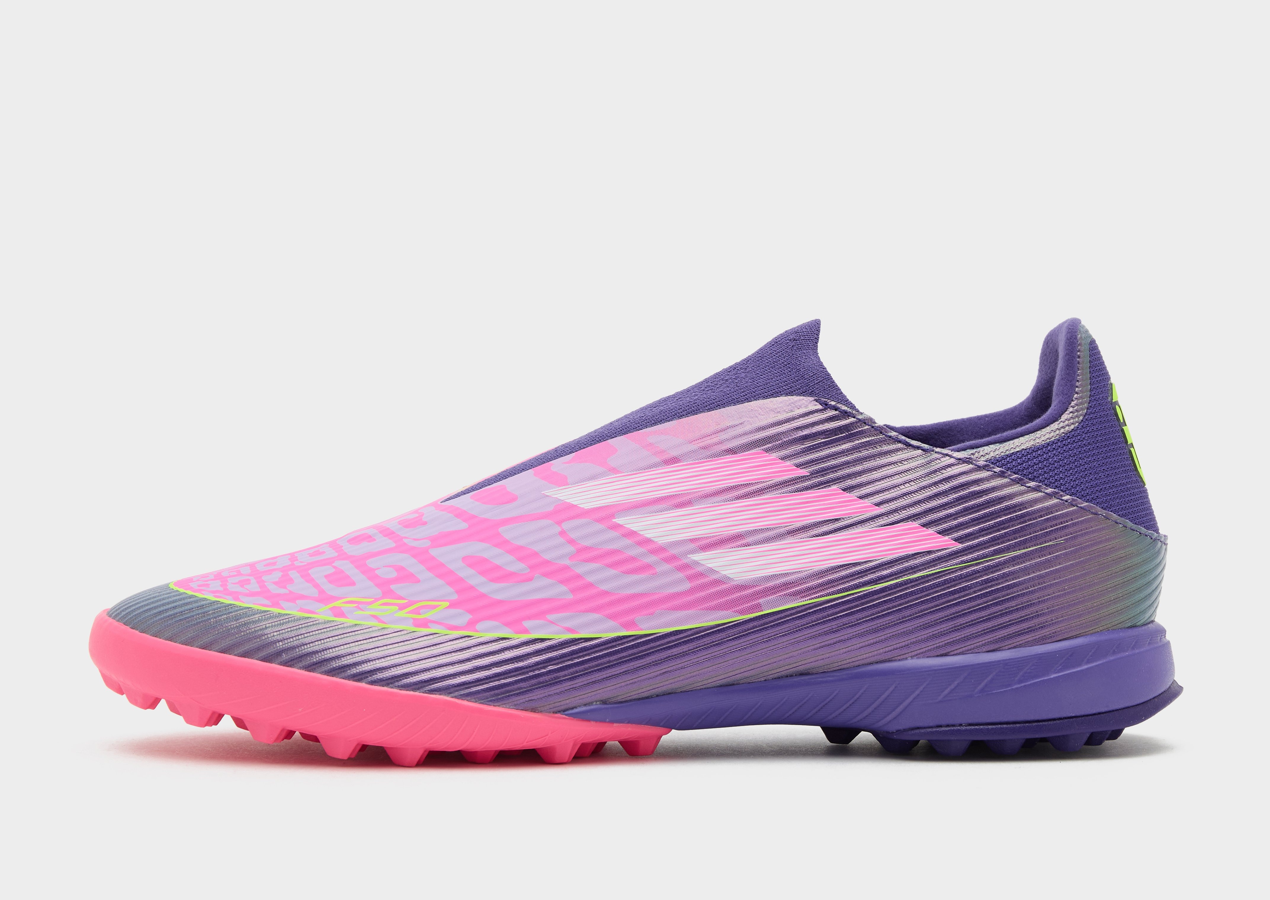 Purple adidas F50 League Laceless Lamine Yamal TF - JD Sports Ireland