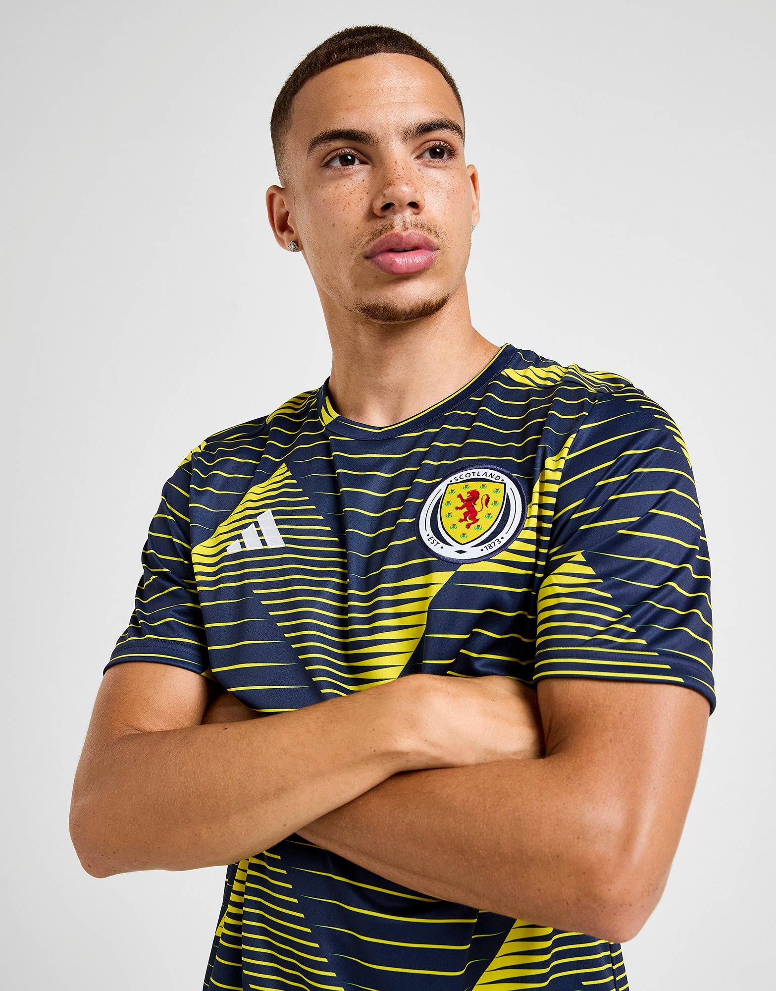 Blue adidas Scotland Pre Match Shirt - JD Sports