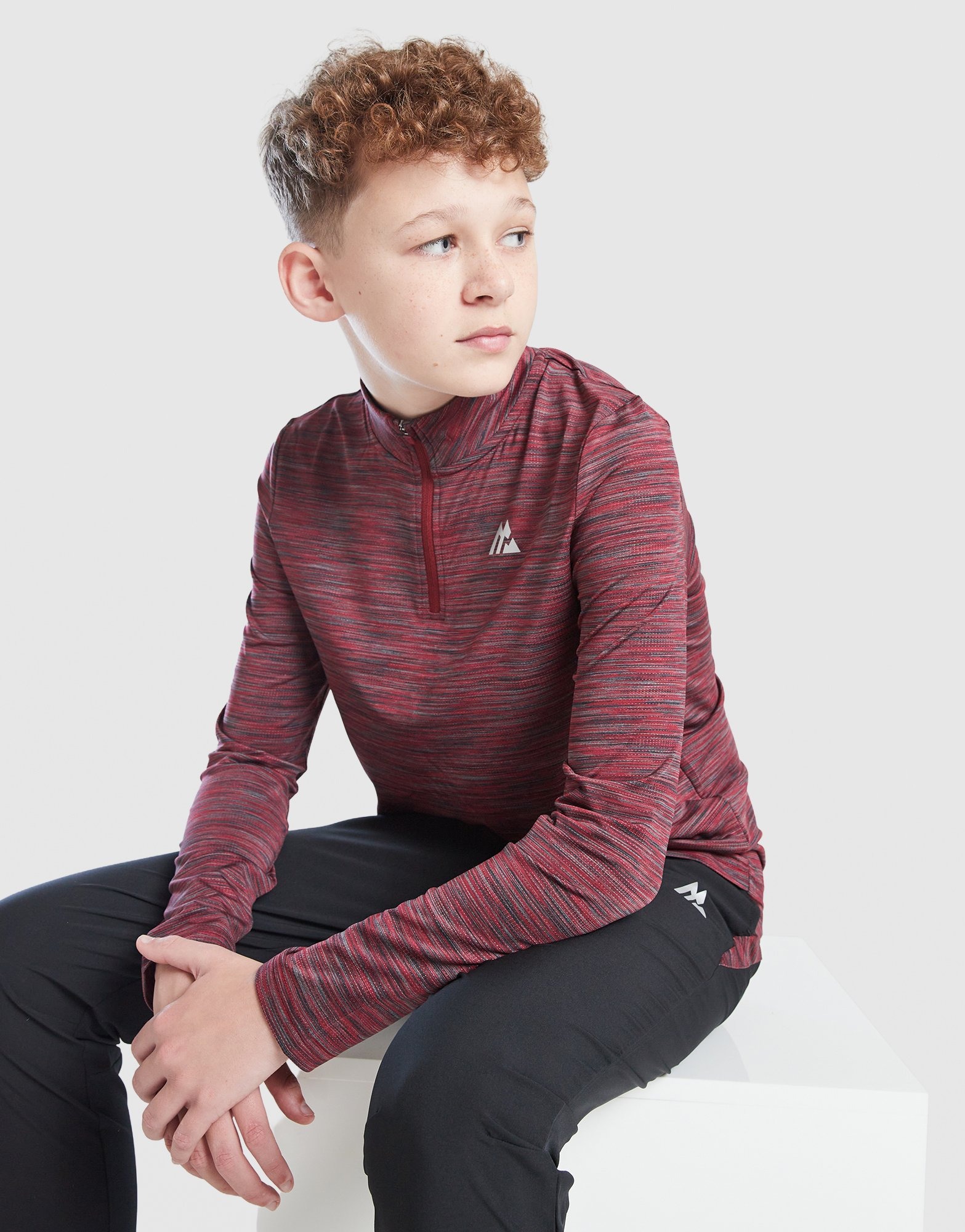 Red MONTIREX Trail 1/2 Zip Top Junior | JD Sports UK