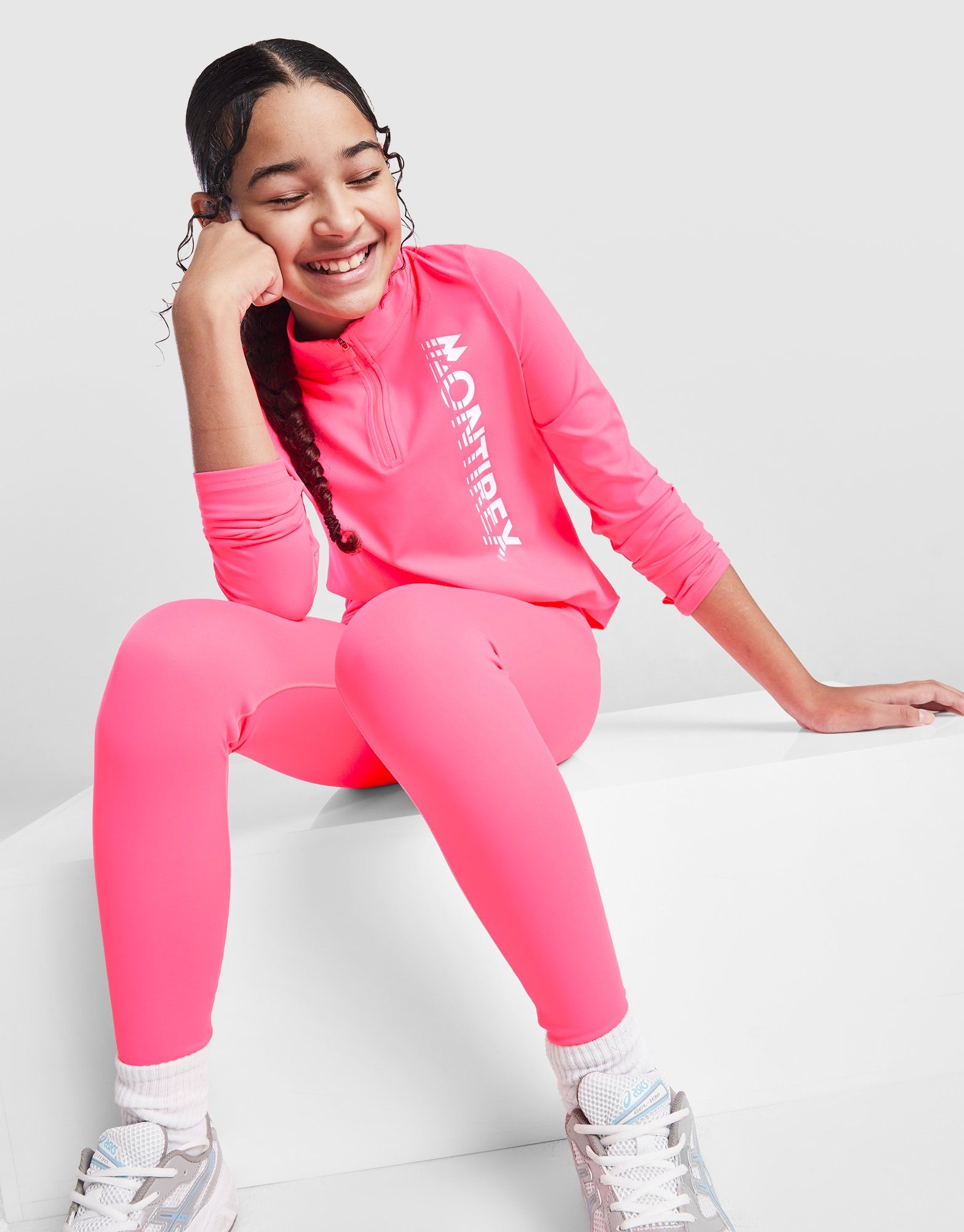 Pink MONTIREX Girls' Mirage 1/2 Zip Top | JD Sports UK