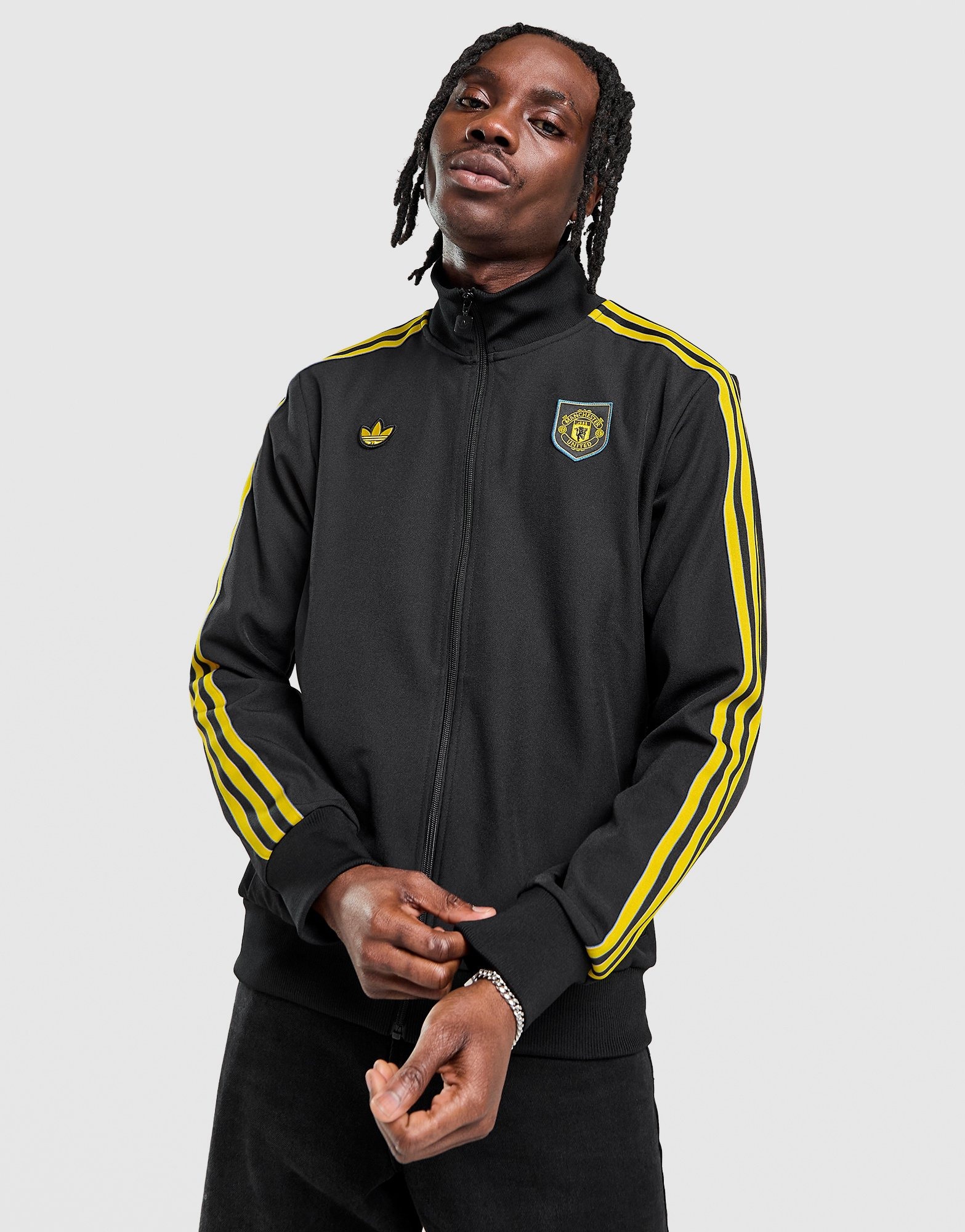 Black adidas Originals Manchester United FC Icon Track Top - JD Sports NZ