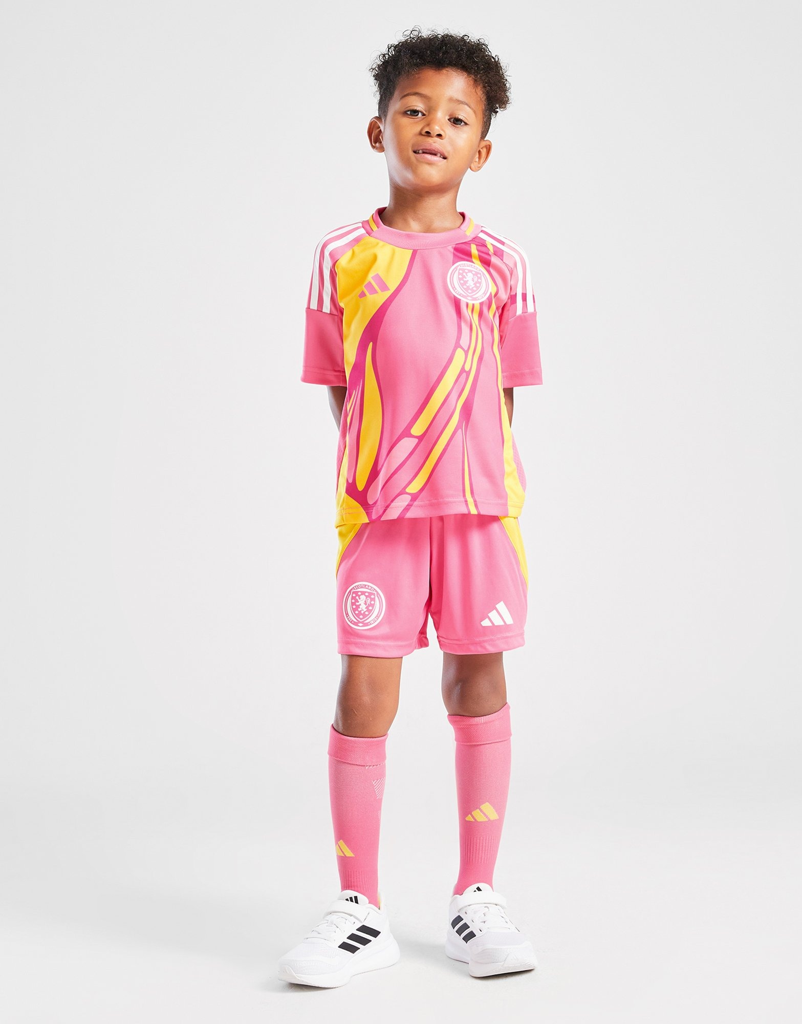Pink adidas Scotland 2025 Away Kit Children | JD Sports UK