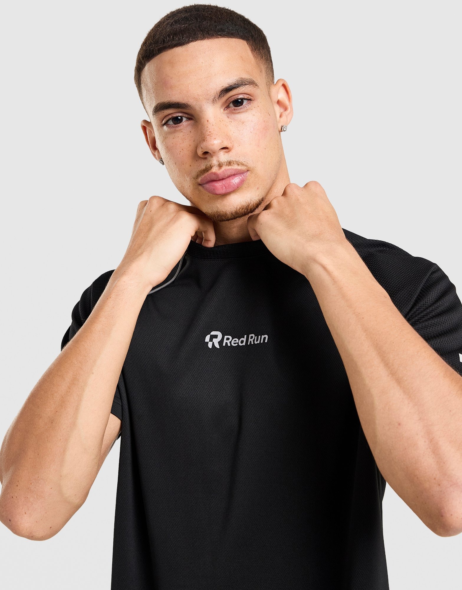 Red Run Activewear T-shirt Carbon Impact Tech Power Noir- JD Sports France