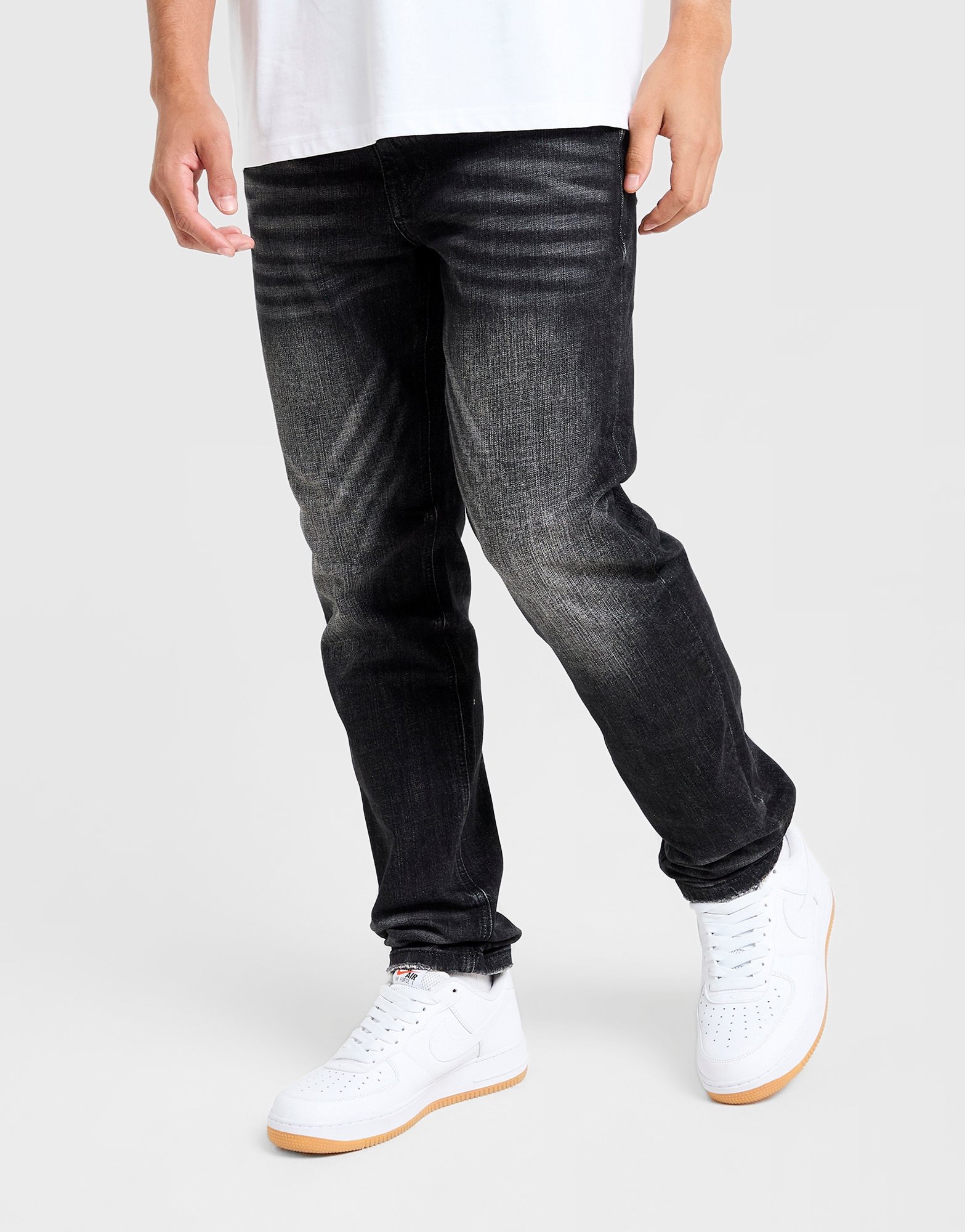 Black Supply & Demand Washed Core Slim Jeans | JD Sports UK