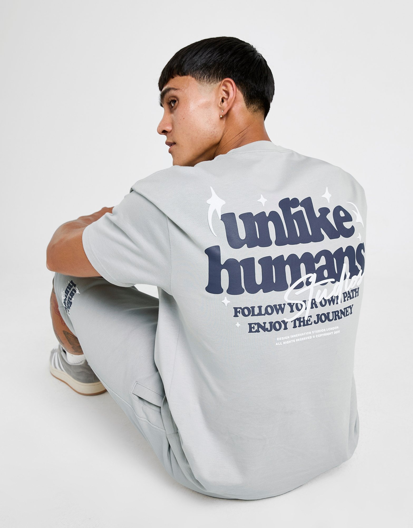 Unlike Humans T-Shirt Crafted em Cinzento - JD Sports Portugal