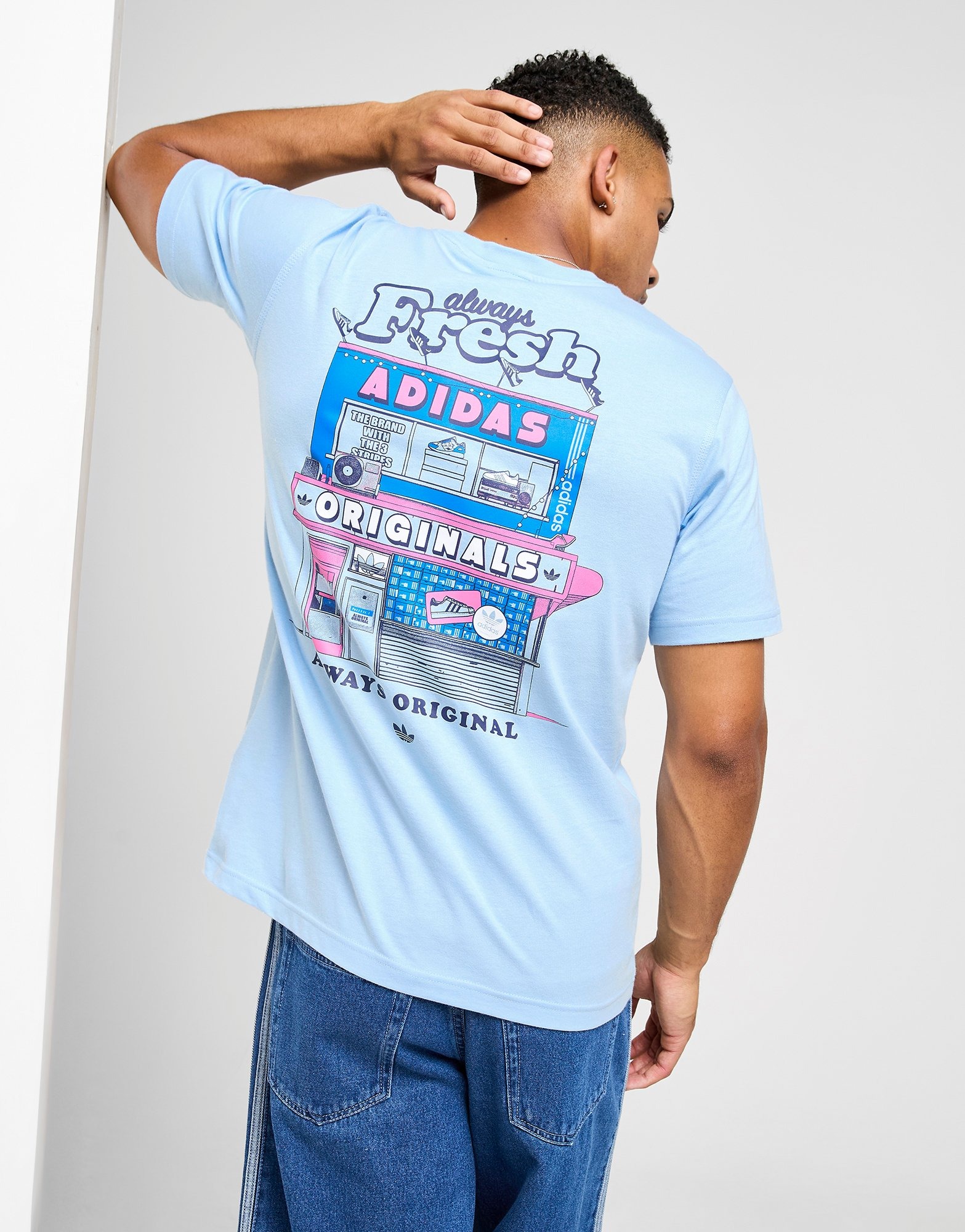 adidas Originals Fresh T-Shirt Blau - JD Sports Deutschland