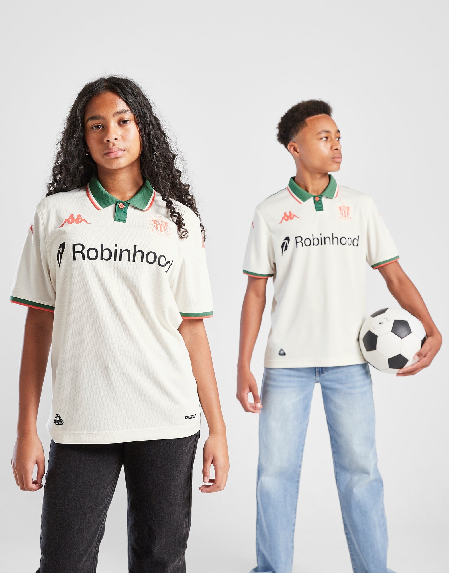 White Kappa OGC Nice 2025/26 Away Shirt Junior - JD Sports Australia