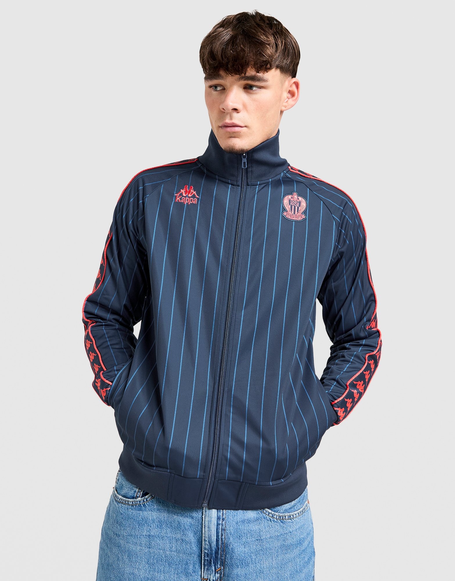 Blue Kappa OGC Nice Game Day Track Top - JD Sports Australia
